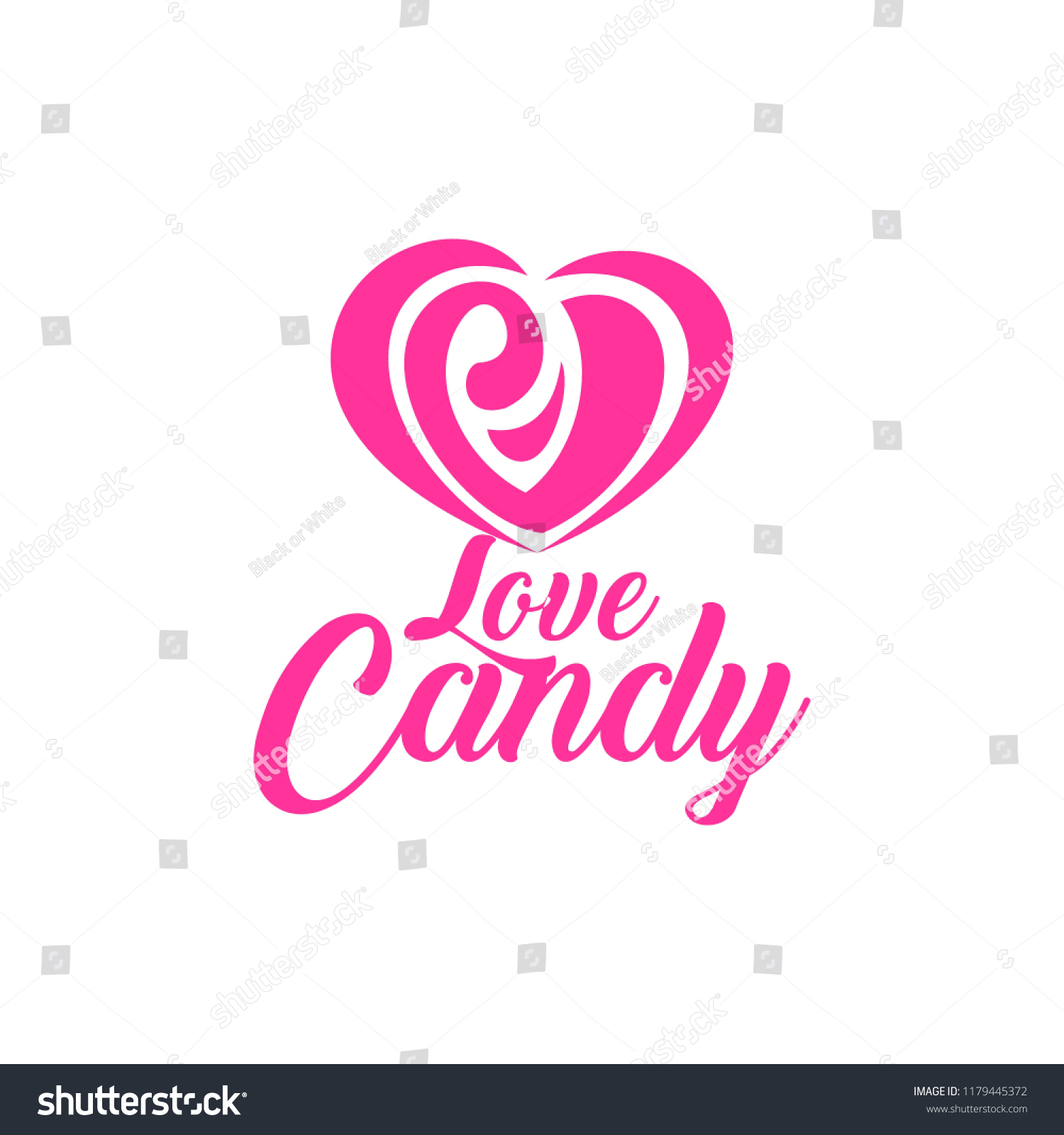 Candy Logo Template Stock Vector (Royalty Free) 1179445372 | Shutterstock