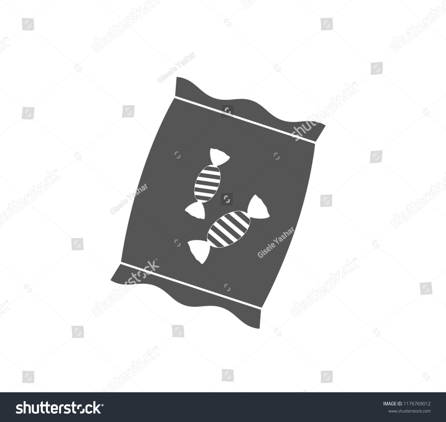 Candy Packet Icon Vector Chocolate Packaging Stock Vector (Royalty Free ...