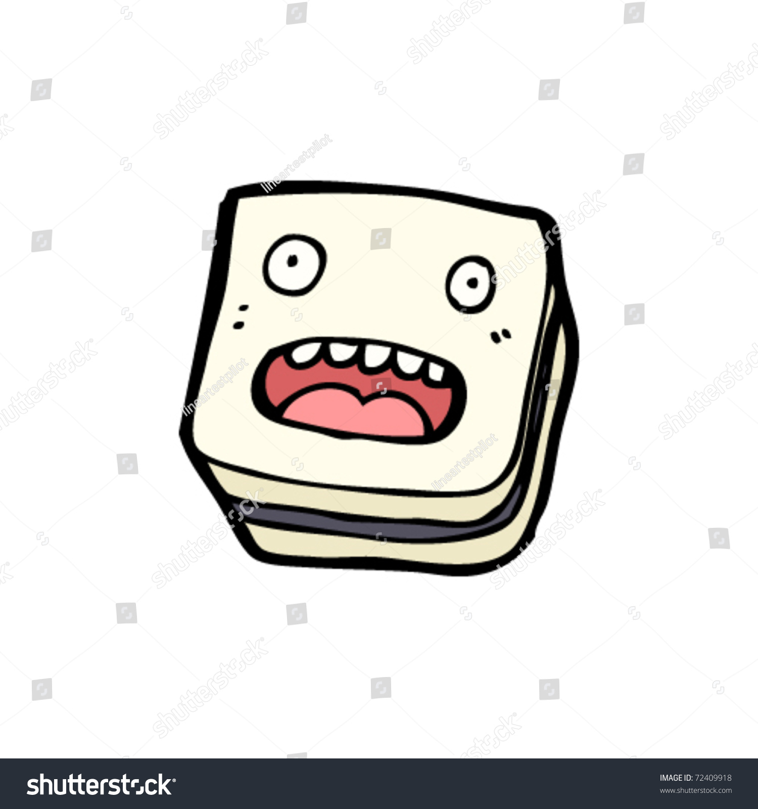 Candy Face Cartoon Stock Vector (Royalty Free) 72409918