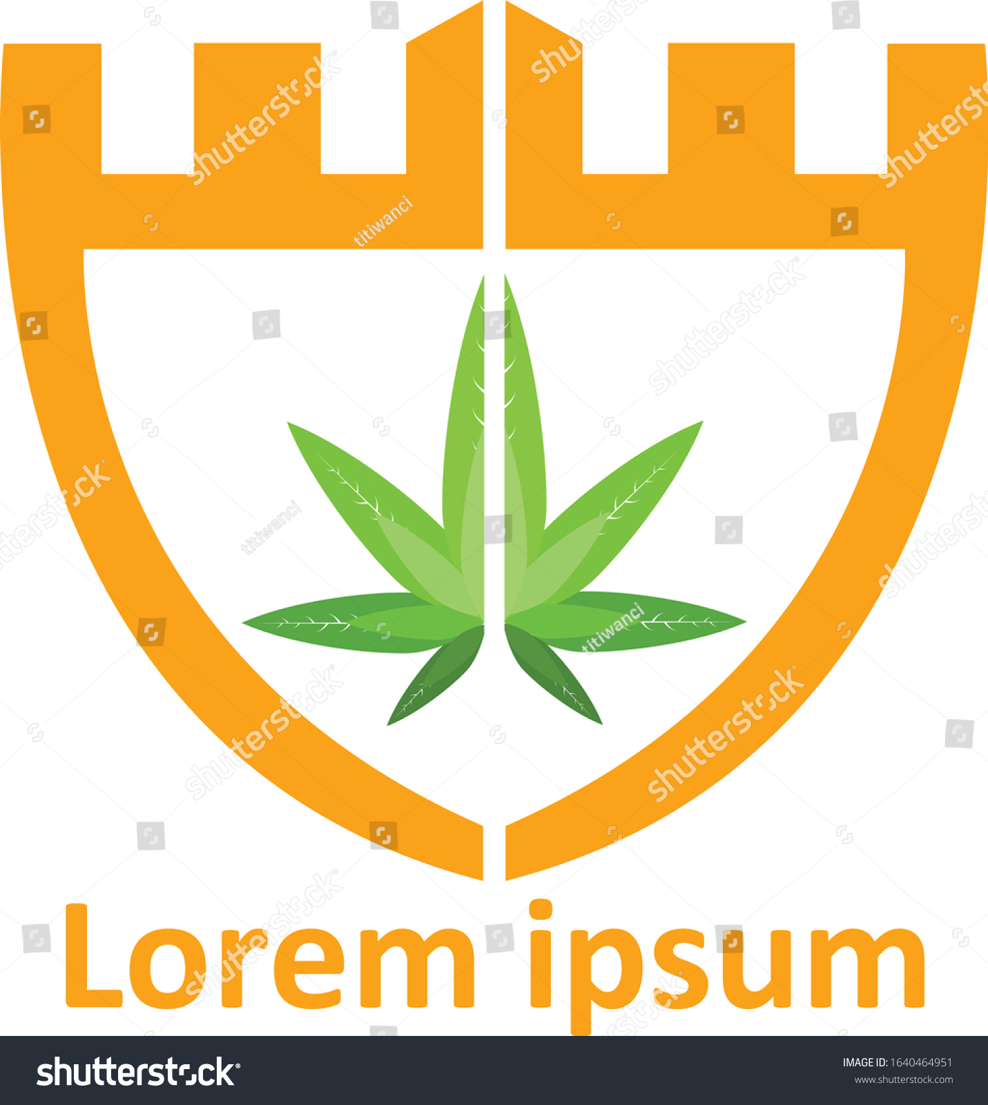 Cannabis Marijuana Logos Vector Design Stock Vector (Royalty Free ...