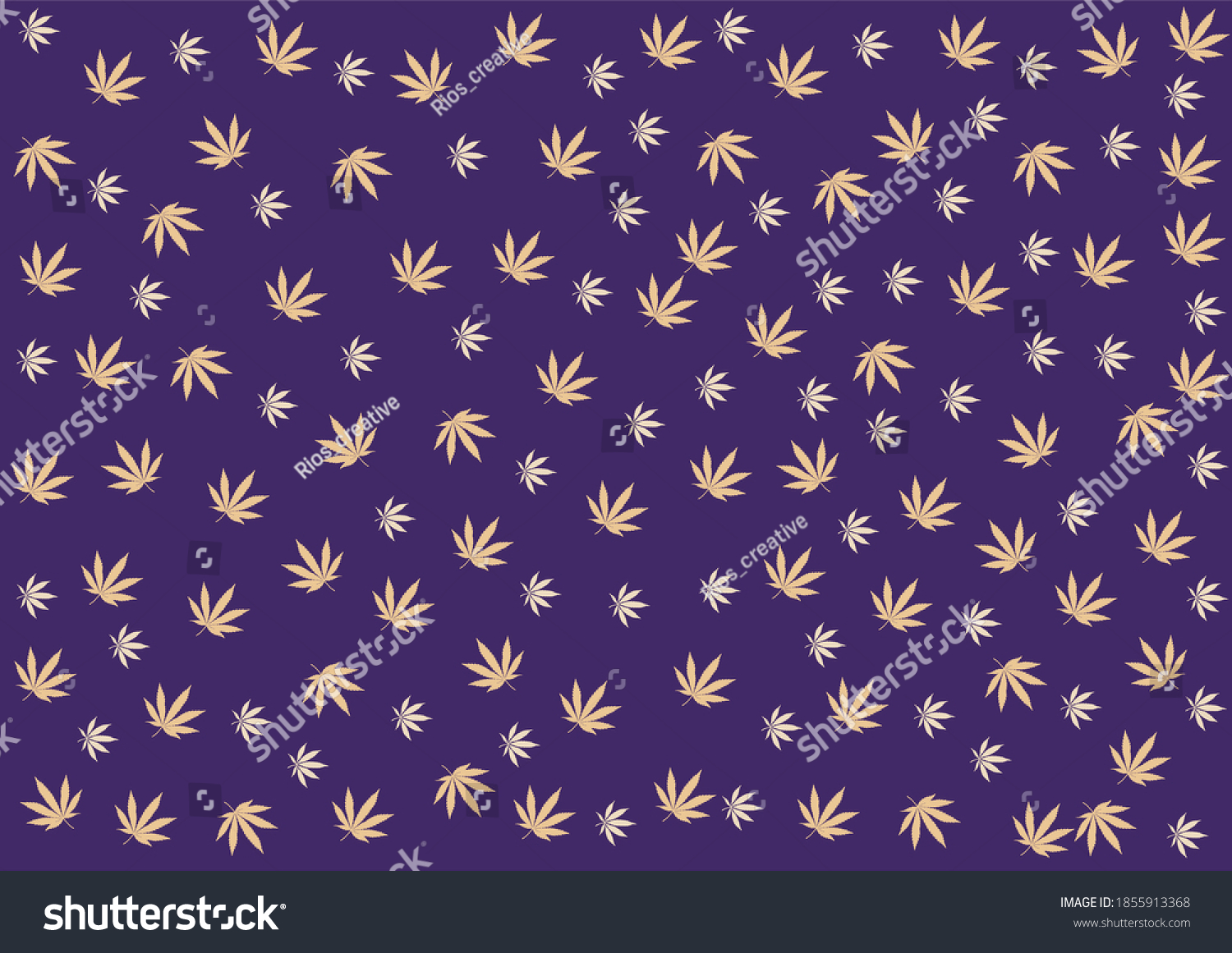 Cannabis Marijuana Pattern Background Design Stock Vector (Royalty Free ...