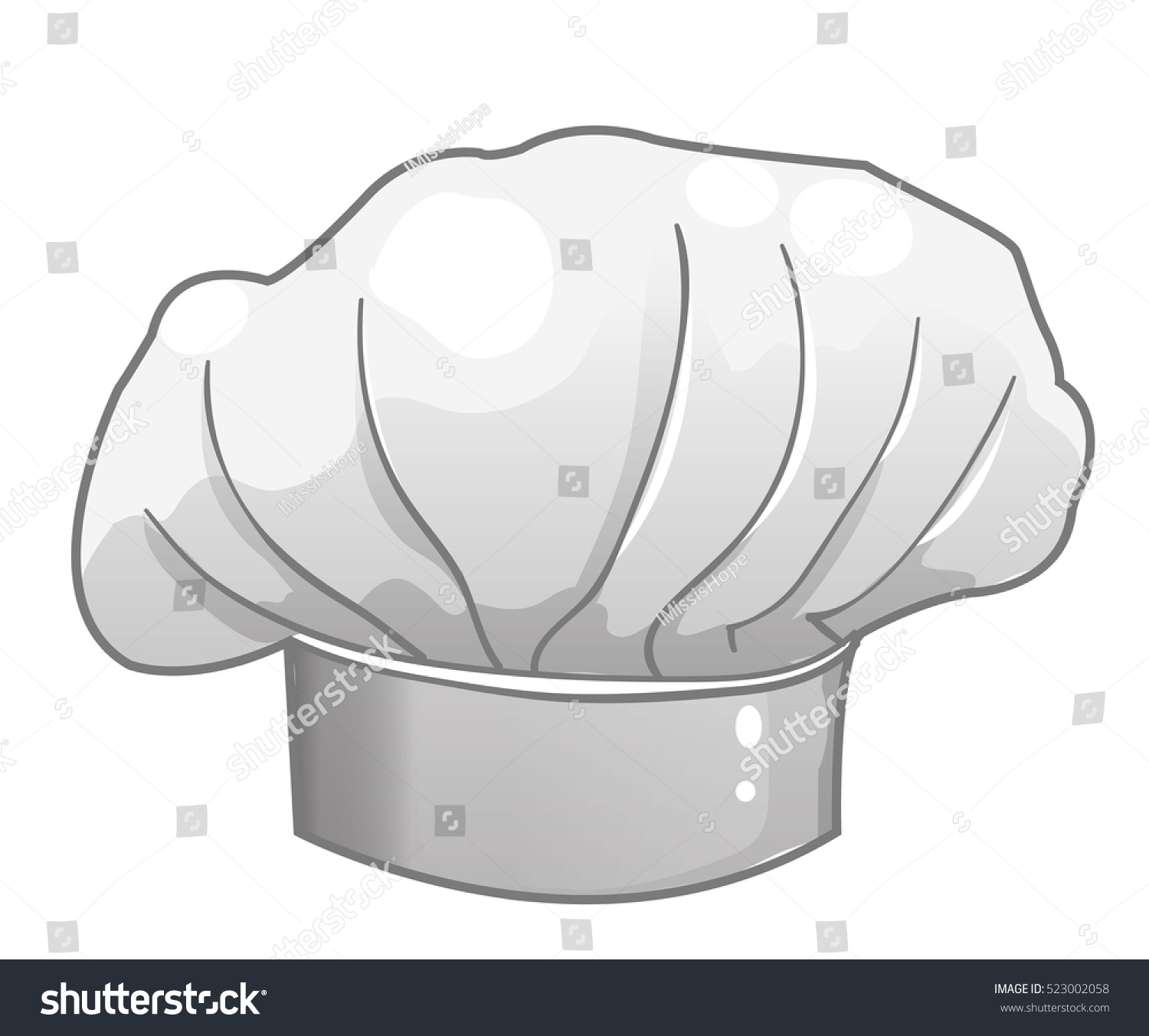 Cap Chef Cartoon Vector Illustration Stock Vector (Royalty Free) 523002058