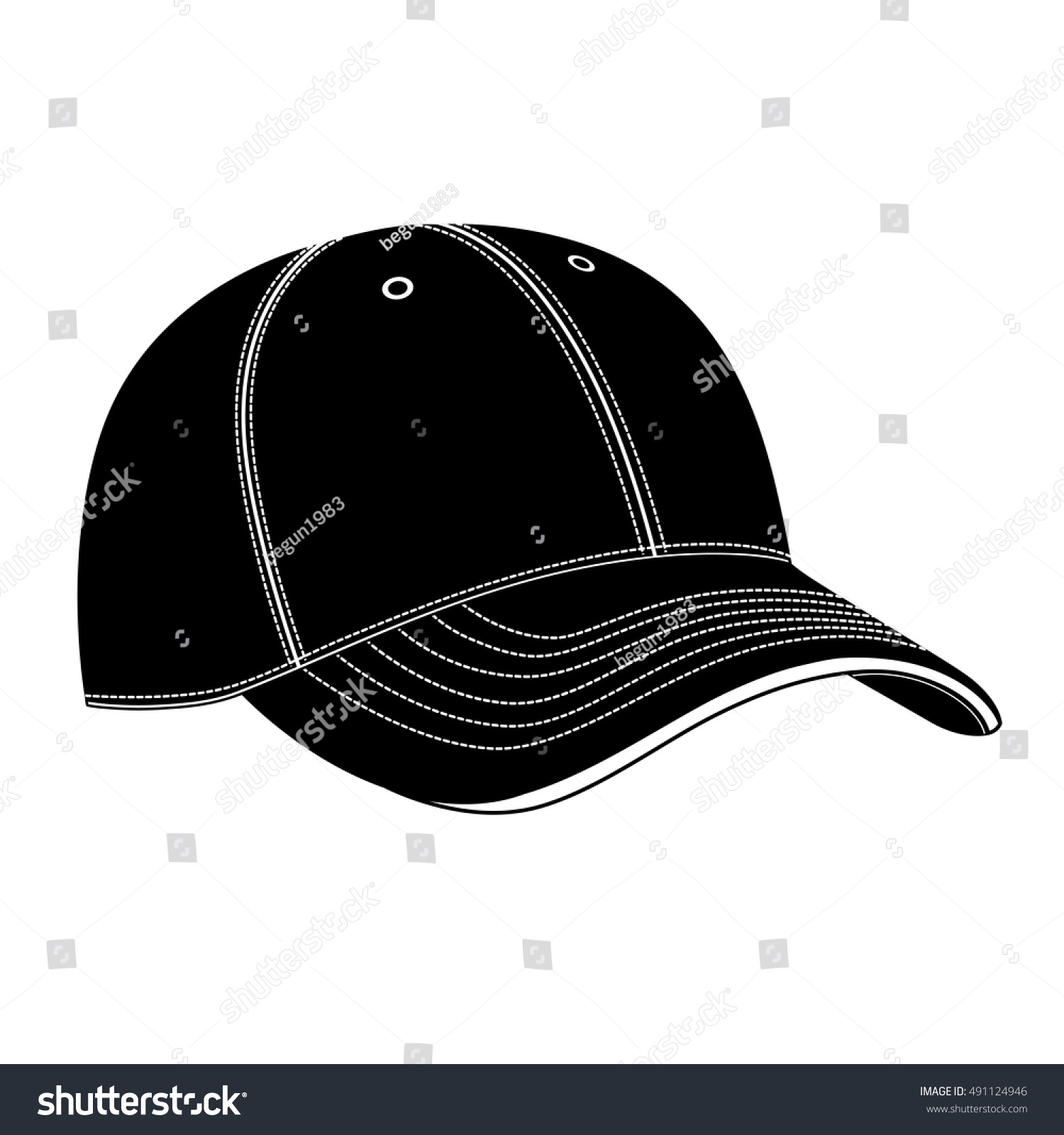 Cap Vector On White Backgroundbaseball Cap Stock Vector (Royalty Free ...
