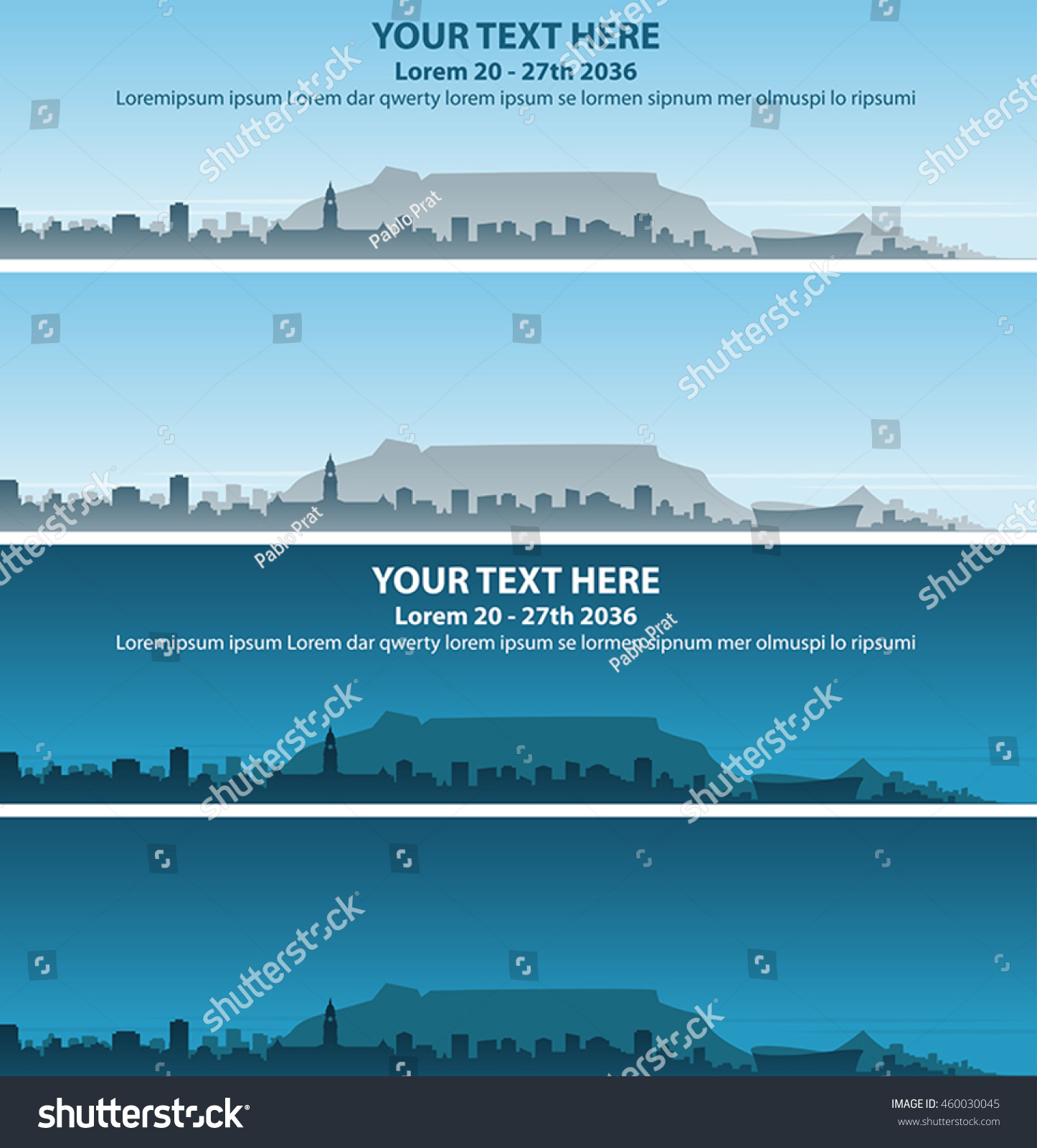 Cape Town Event Banner Stock Vector (Royalty Free) 460030045