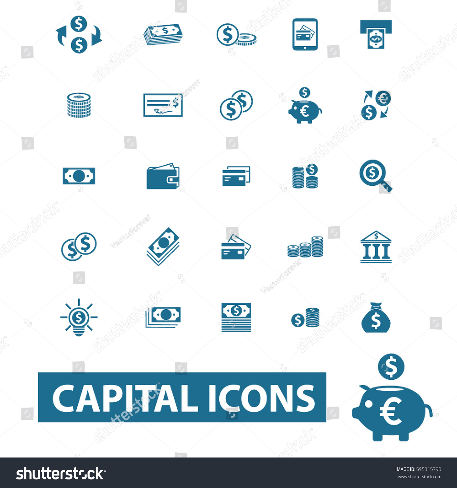 Capital Icons Stock Vector (Royalty Free) 595315790 | Shutterstock