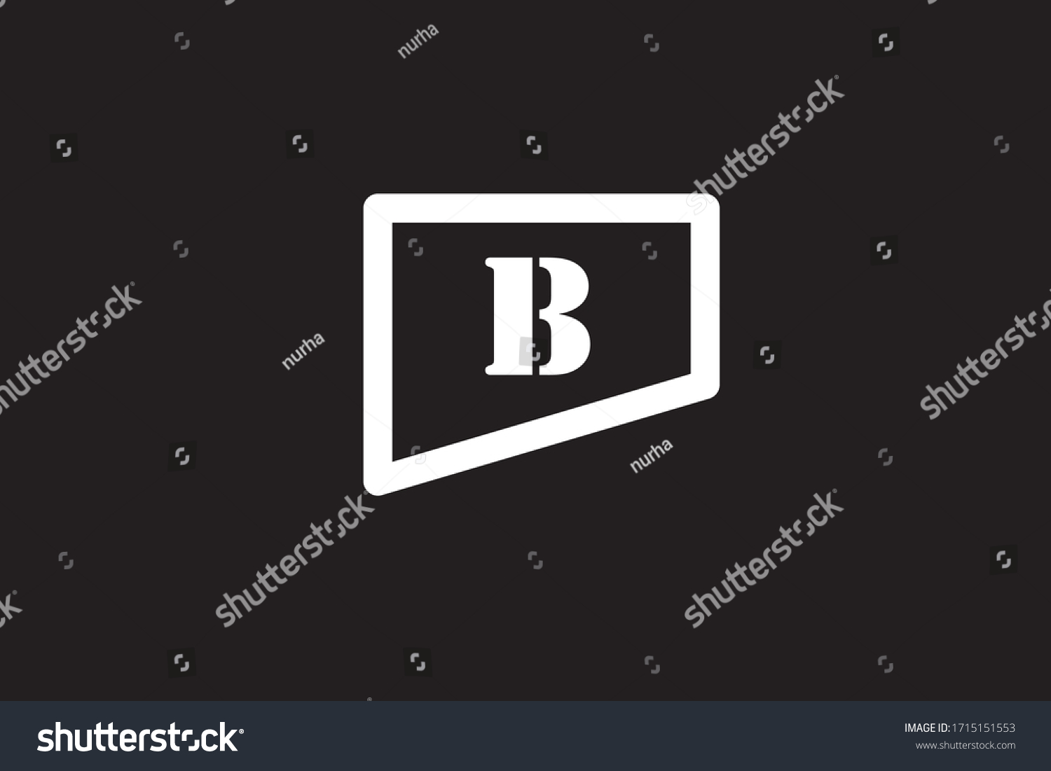 Capital Letter B Vector Image Stock Vector (Royalty Free) 1715151553 ...