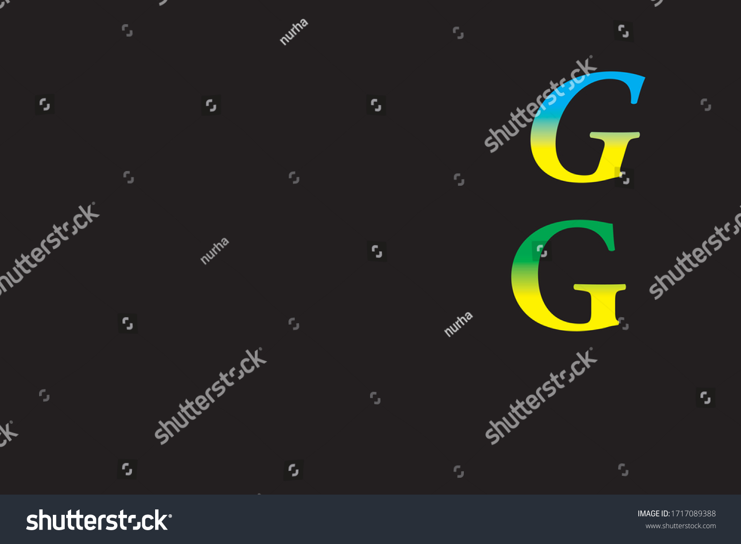 Capital Letter G Vector Image Stock Vector (Royalty Free) 1717089388