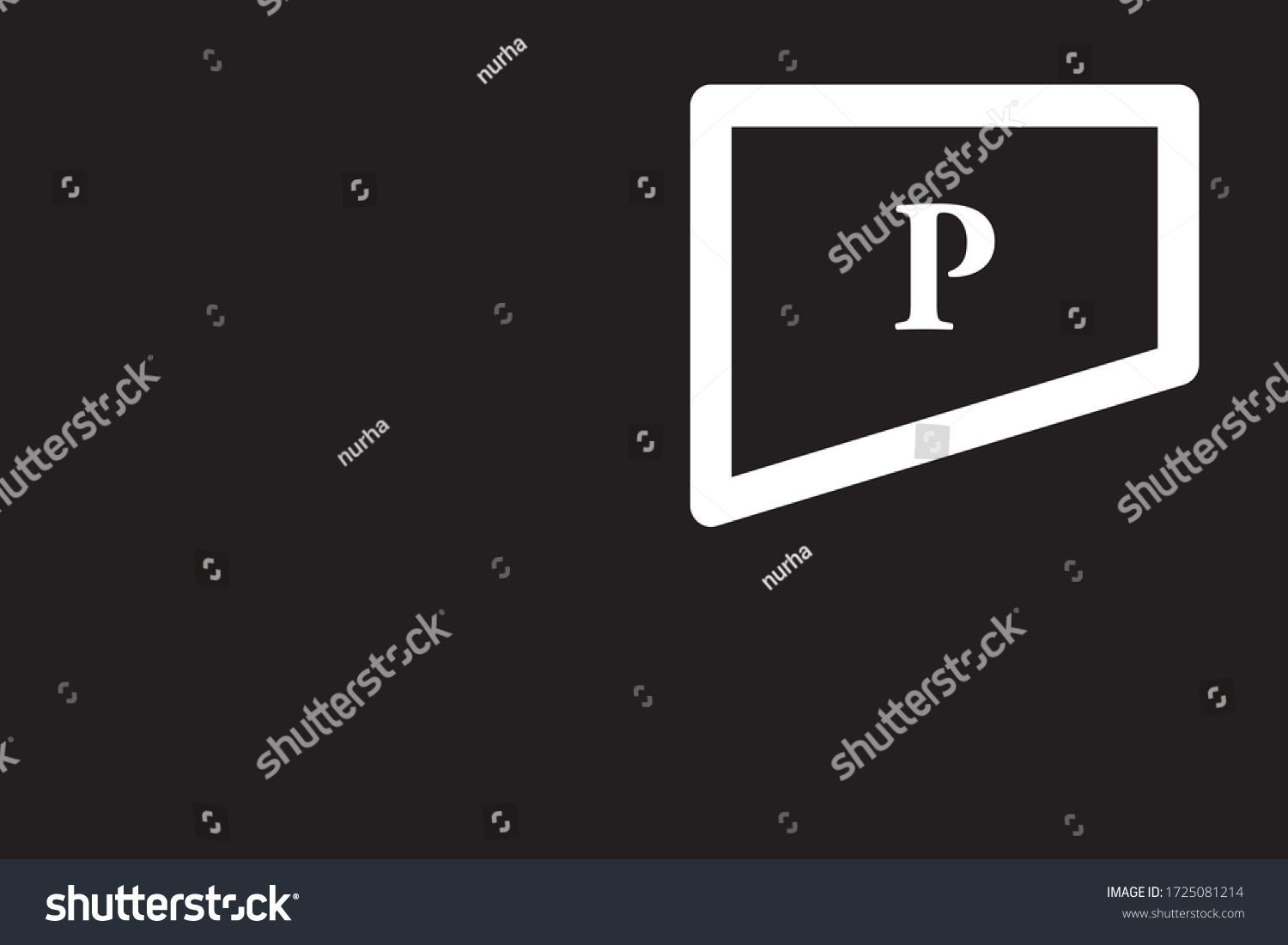 Capital Letter P Vector Image Stock Vector (Royalty Free) 1725081214 ...