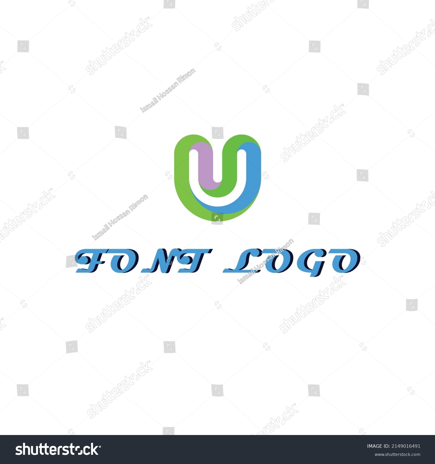 Capital U Latter Logo Design Stock Vector (Royalty Free) 2149016491 ...