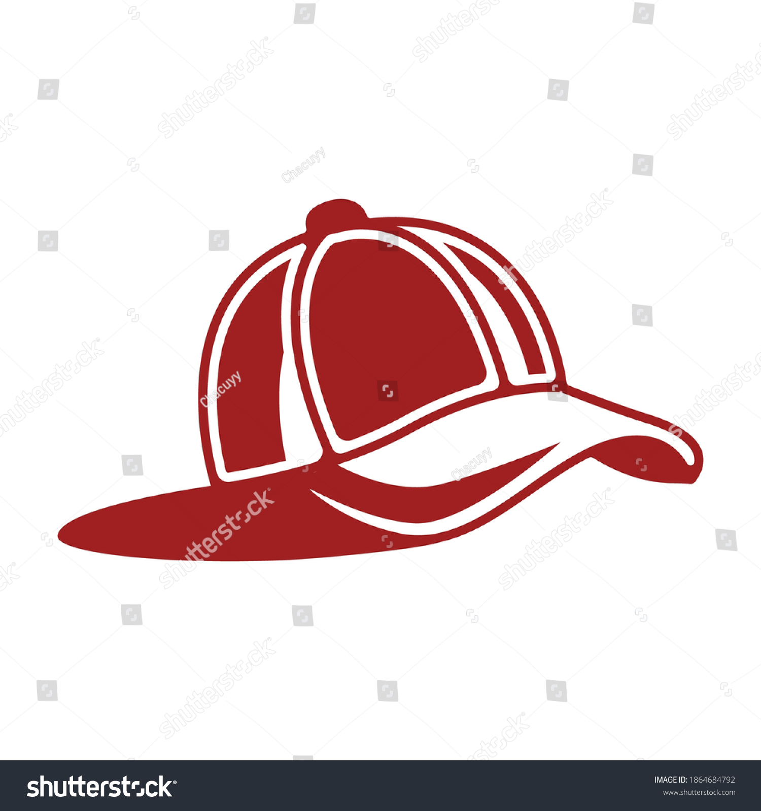 Caps Icon Vector Silhouette Symbol Design Stock Vector (Royalty Free ...