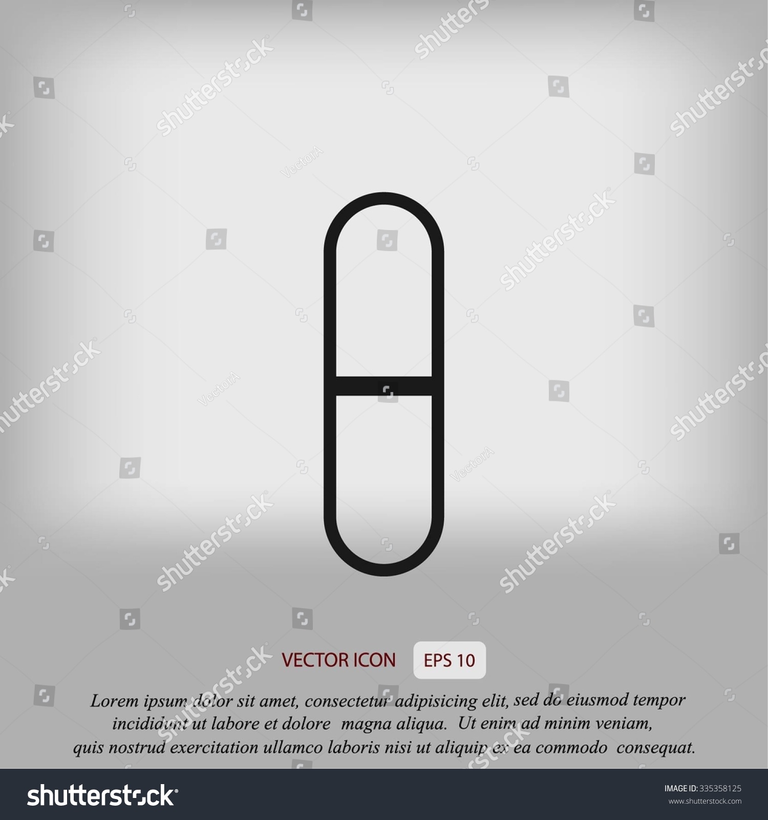 Capsul Icon Stock Vector (Royalty Free) 335358125 | Shutterstock
