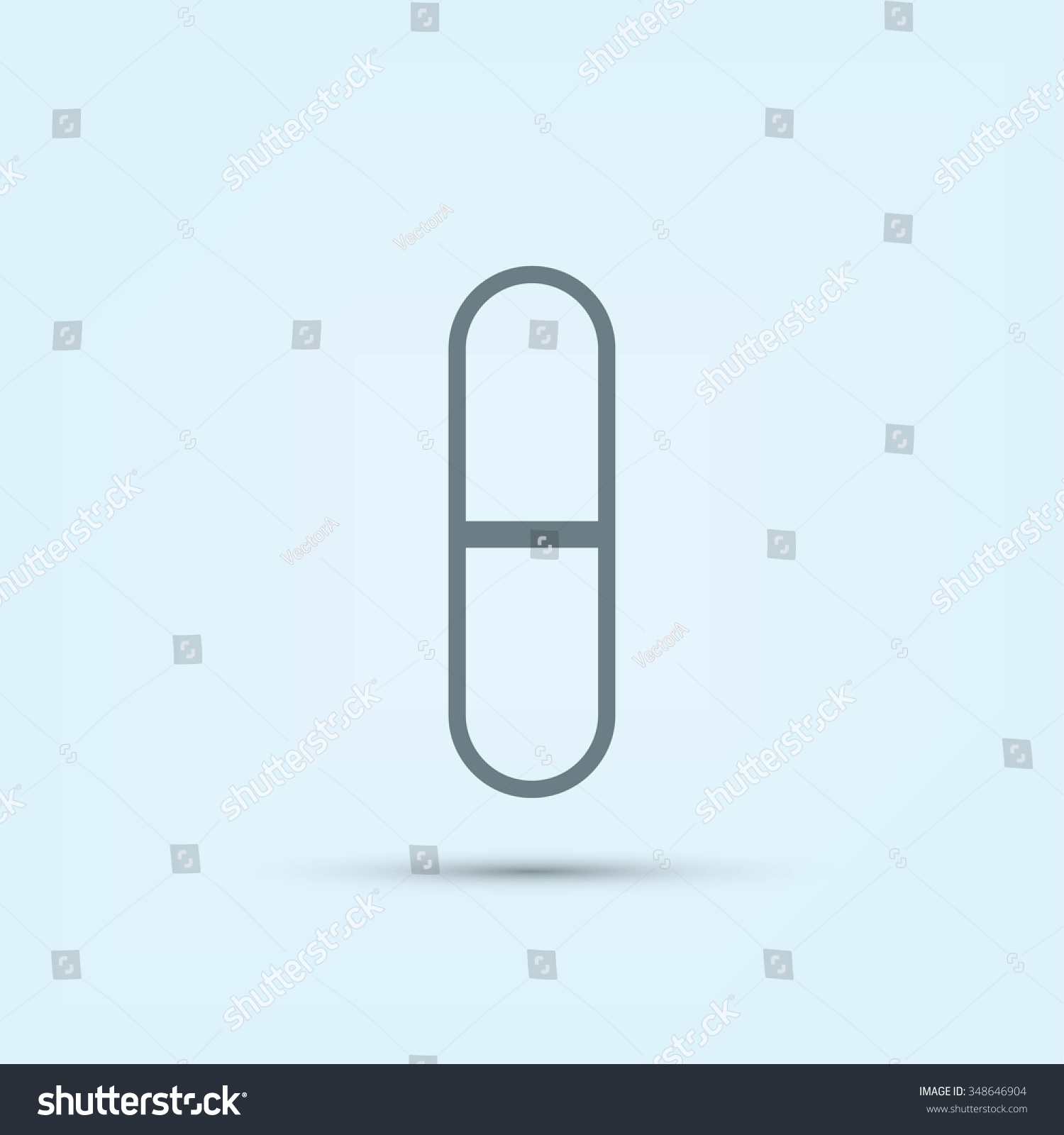 Capsul Icon Stock Vector (Royalty Free) 348646904 | Shutterstock