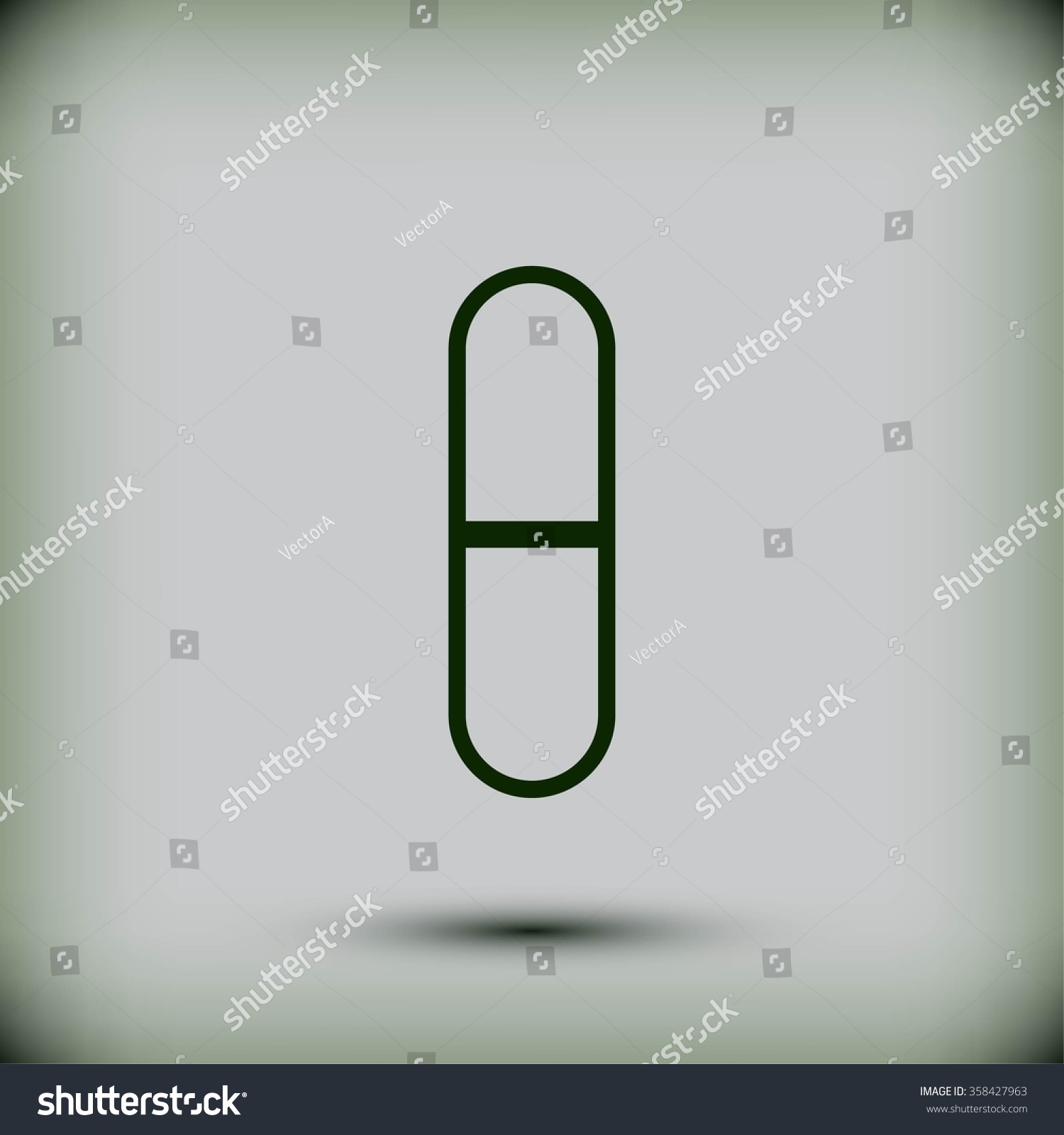Capsul Icon Stock Vector (Royalty Free) 358427963 | Shutterstock