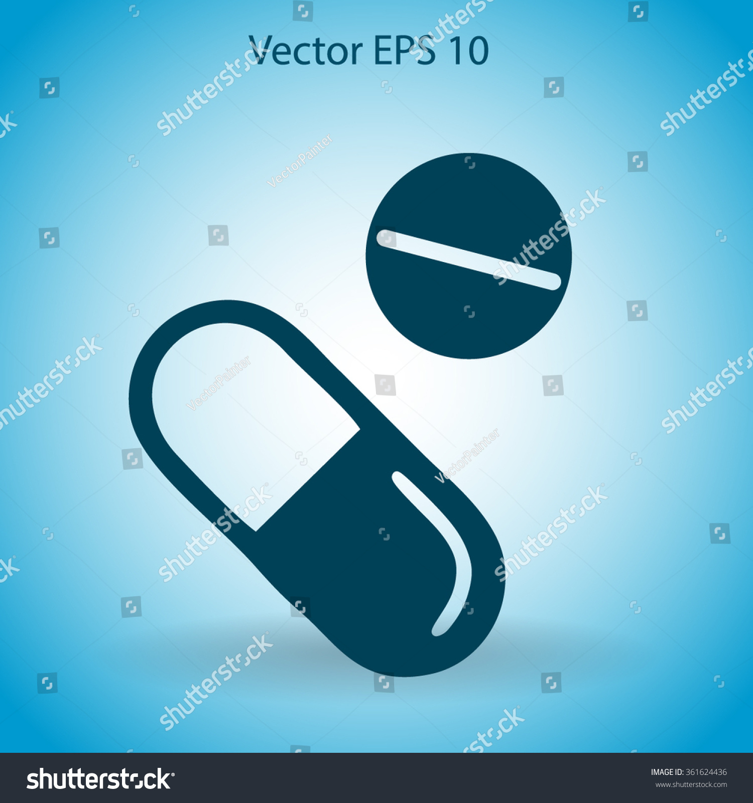 Capsule Pills Vector Illustration Stock Vector (Royalty Free) 361624436 ...