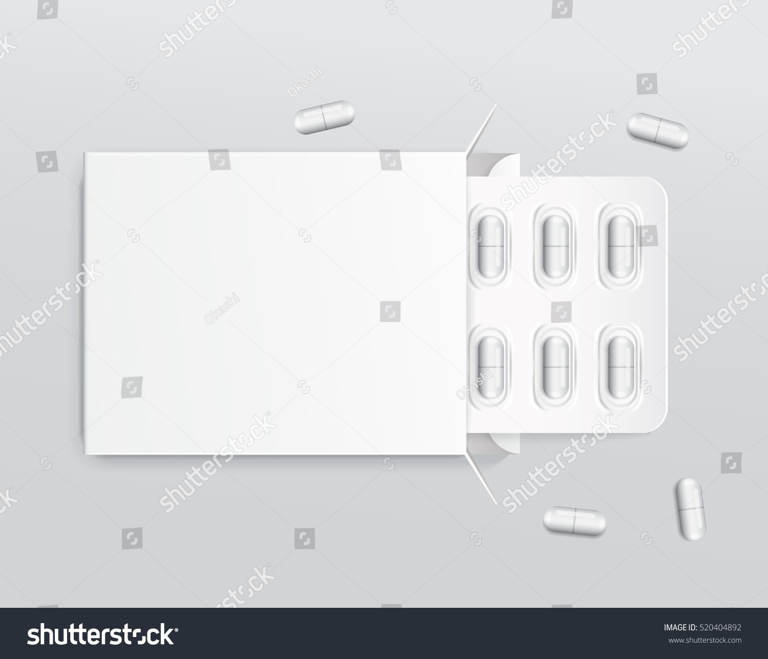 Capsule Blister Pack Vector Illustration Stock Vector (Royalty Free ...