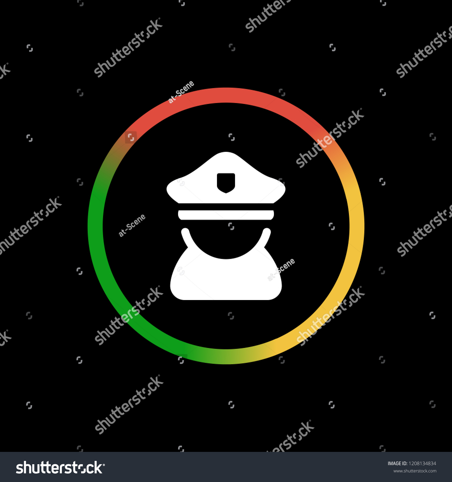 Captain App Icon Stock Vector (Royalty Free) 1208134834