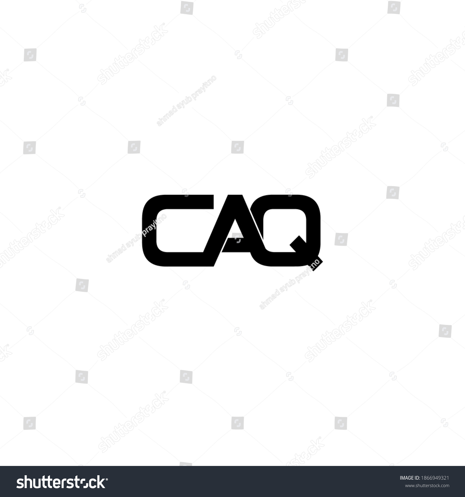 Caq Letter Original Monogram Logo Design Stock Vector (Royalty Free ...