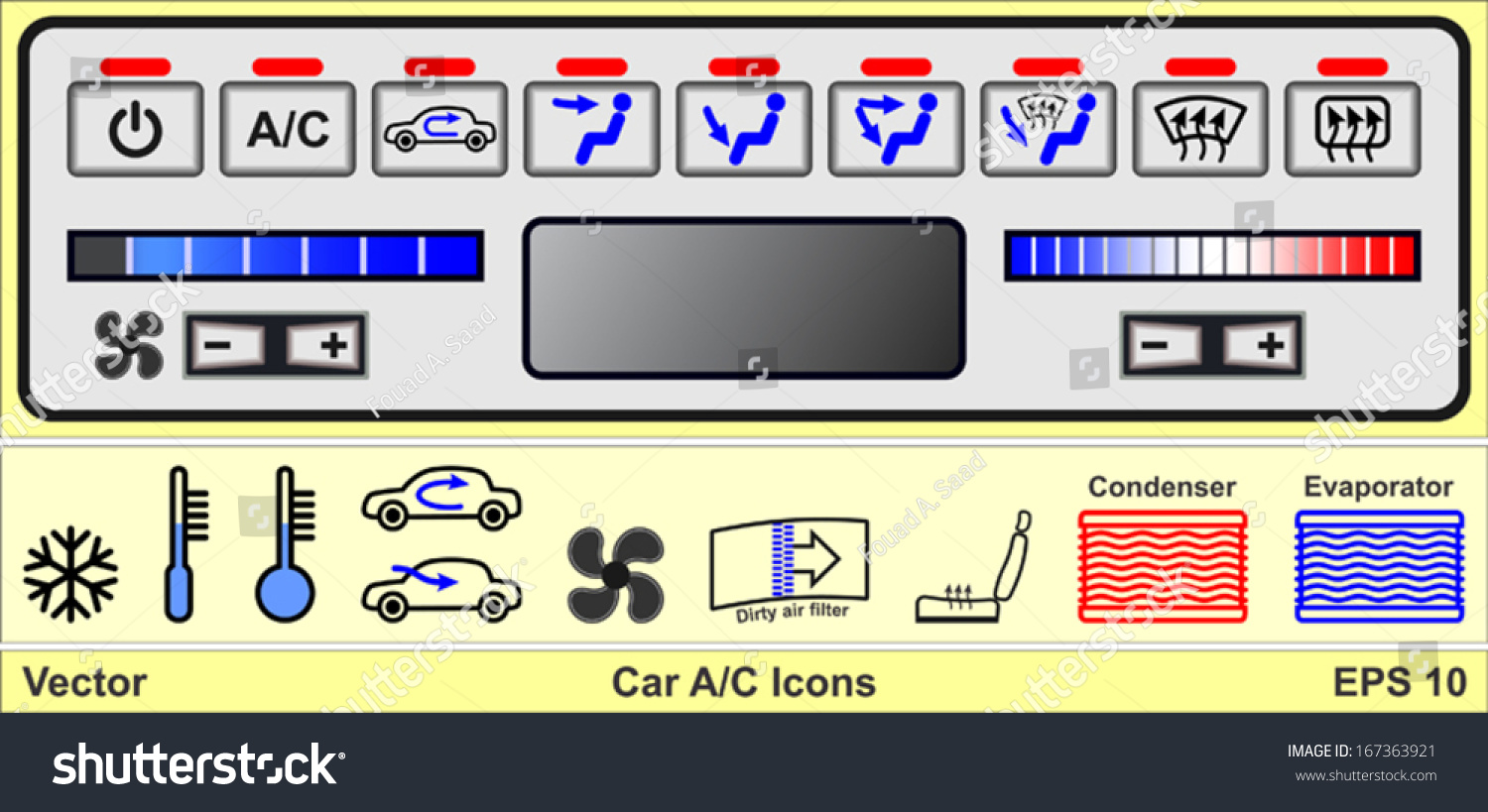Car Ac Vector Icons: เวกเตอร์สต็อก (ปลอดค่าลิขสิทธิ์) 167363921 ...