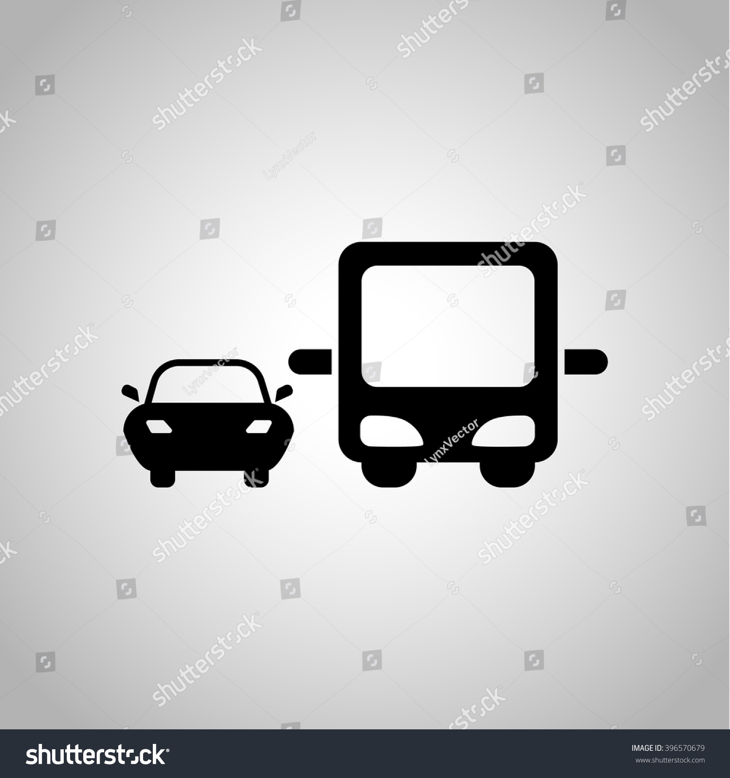 Car Bus Icon Stock Vector (Royalty Free) 396570679 | Shutterstock