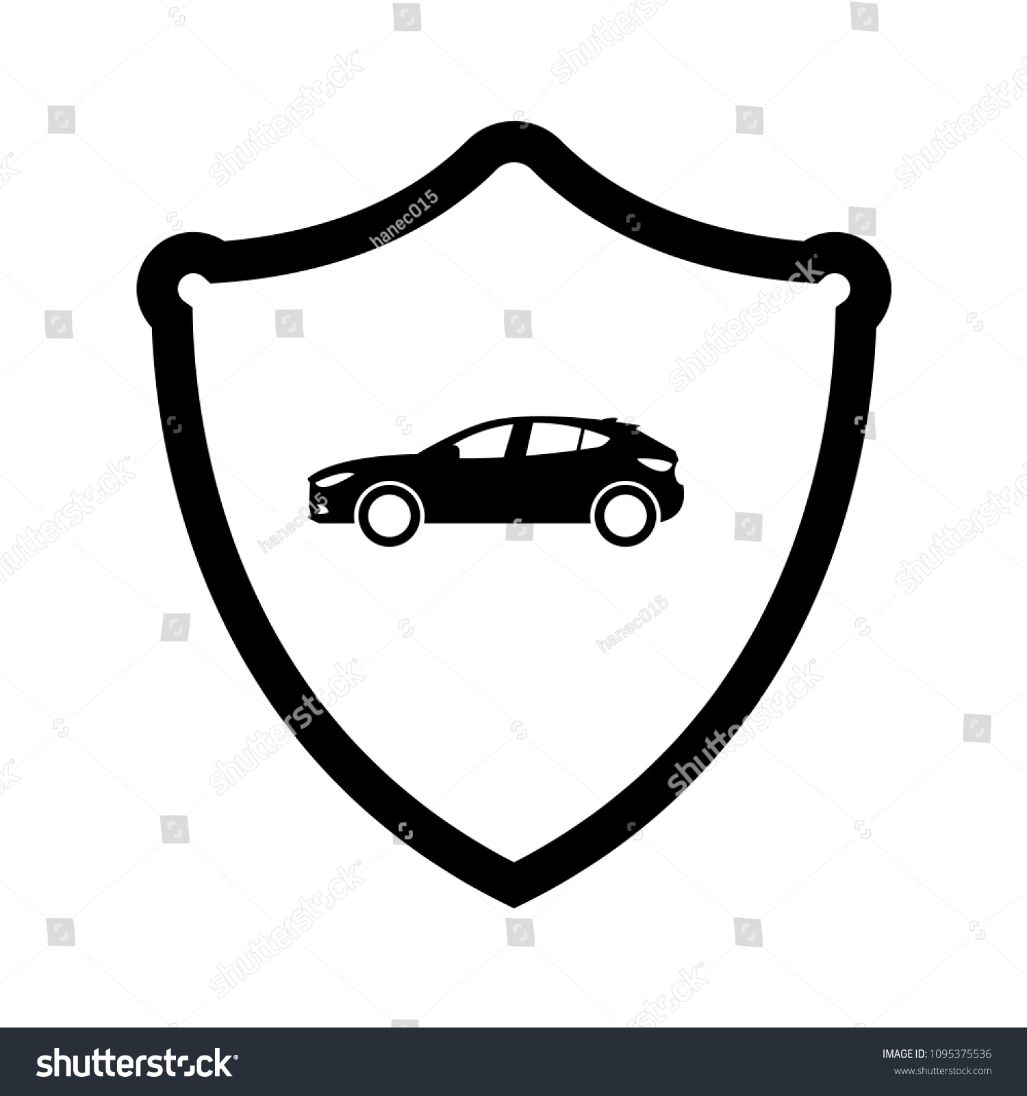 Car Shield Icon Stock Vector (Royalty Free) 1095375536 | Shutterstock