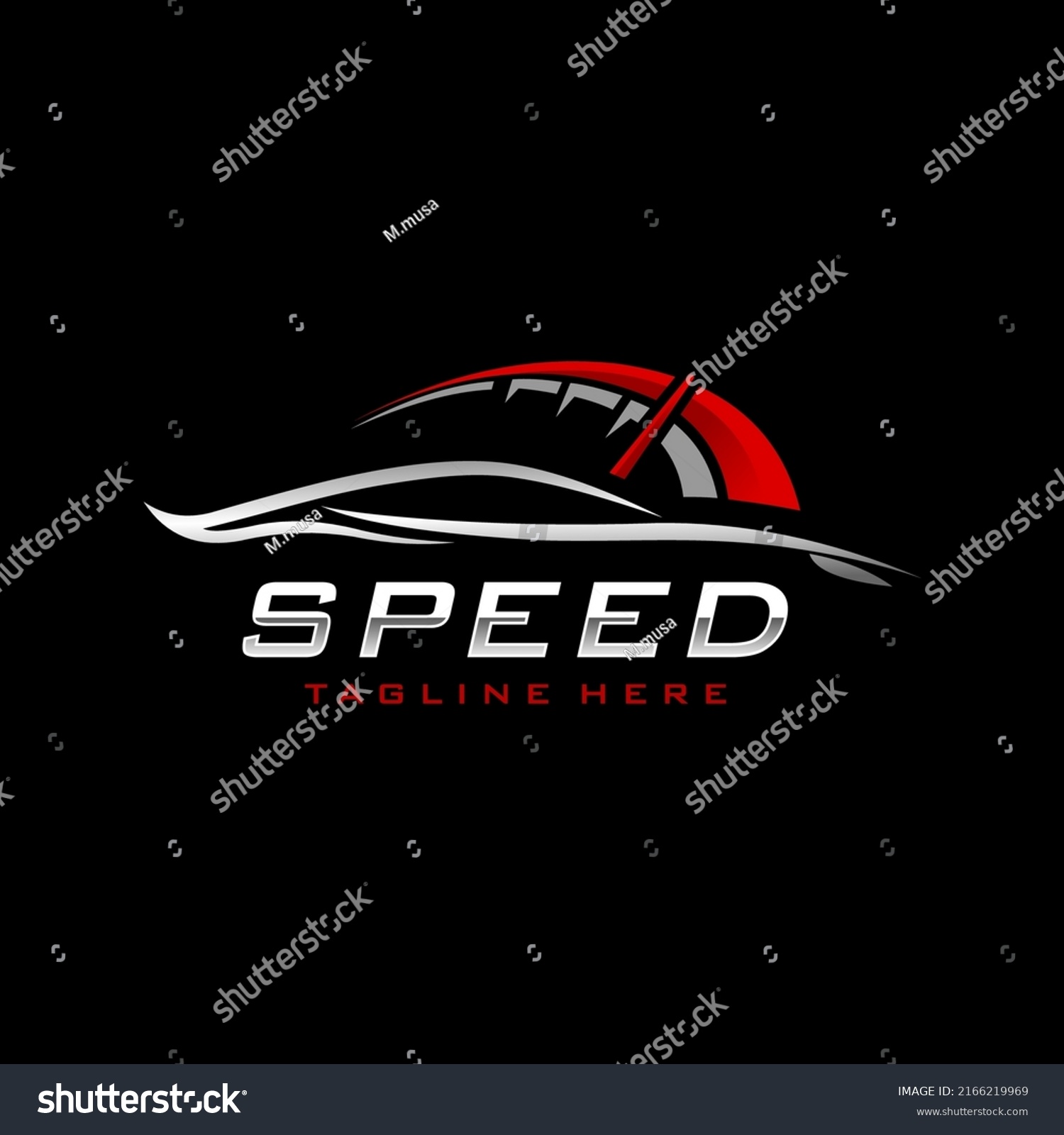 Car Speedometer Logo Vector Template Illustration Stock Vector (Royalty ...