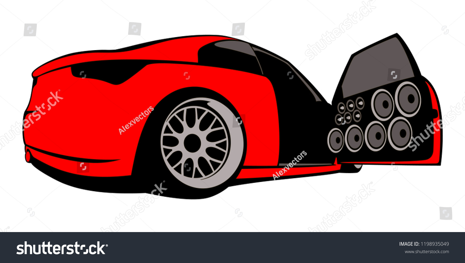 Car Audio Stylish Flat Logo Vector Stock Vector (Royalty Free) 1198935049