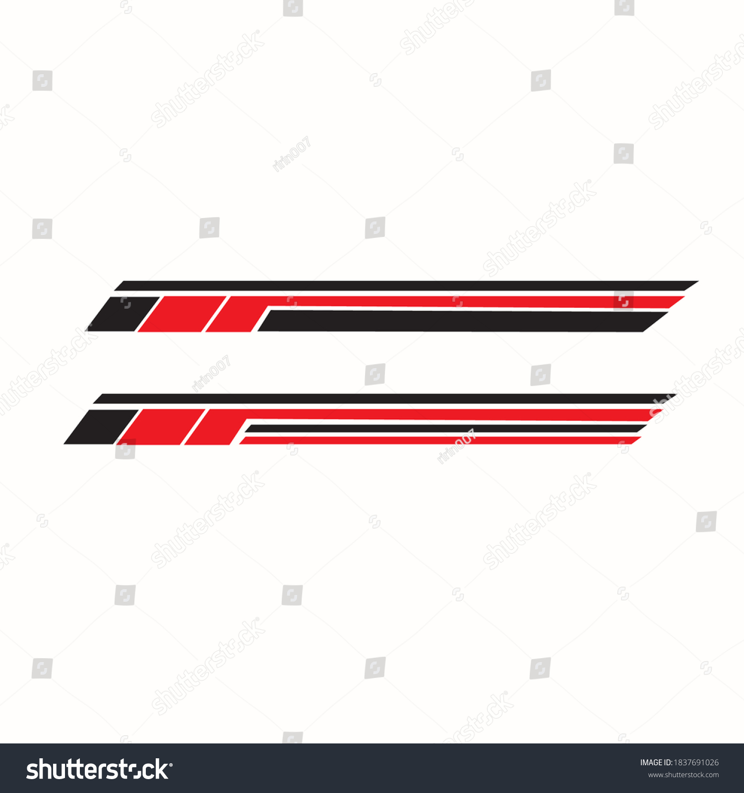 Car Body Sticker Design Vector Stock Vector (Royalty Free) 1837691026 ...