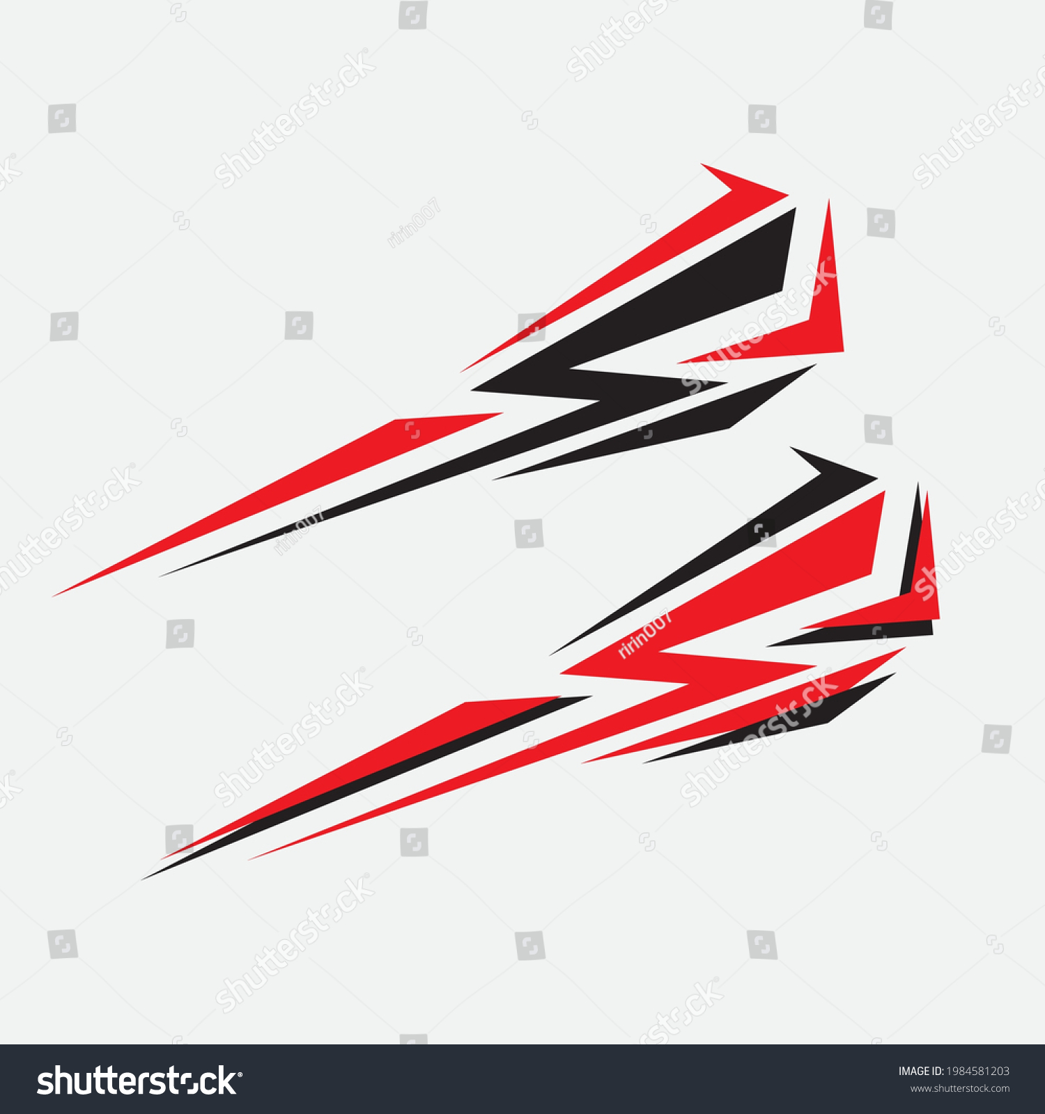 Car Body Template Sticker Vector Design Stock Vector (Royalty Free ...