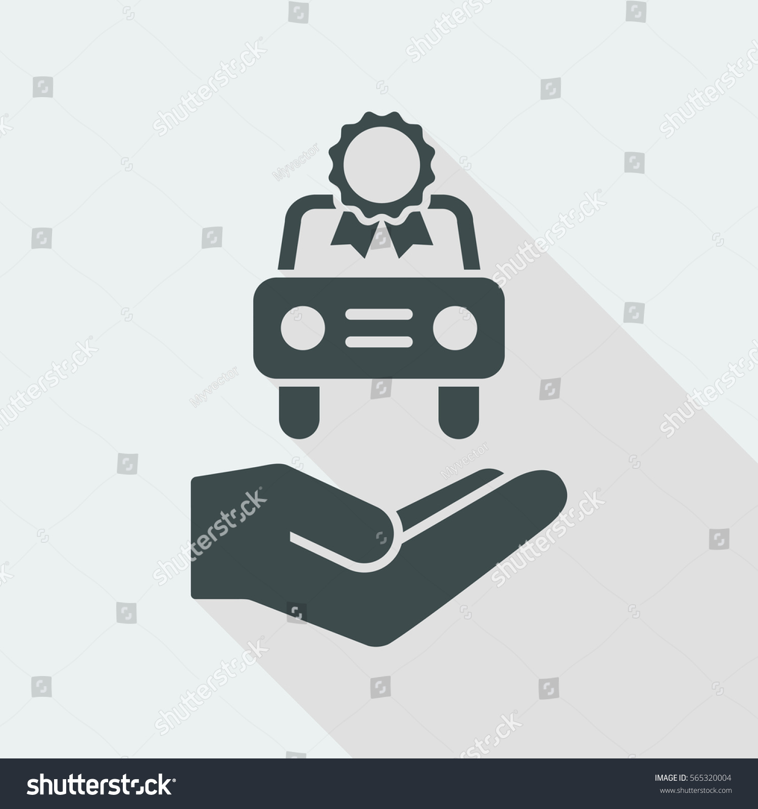 Car Certificate Concept Vector Icon Stock Vector (Royalty Free ...
