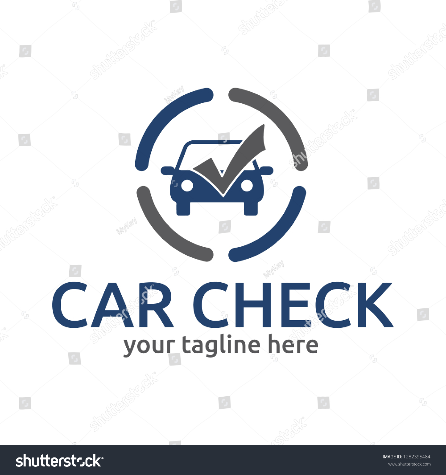 Car Check Logo Vector Stock Vector (Royalty Free) 1282395484