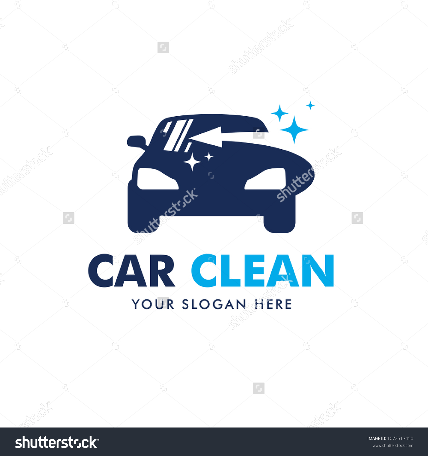 Car Clean Logo Design Vector Stock Vector (Royalty Free) 1072517450 ...