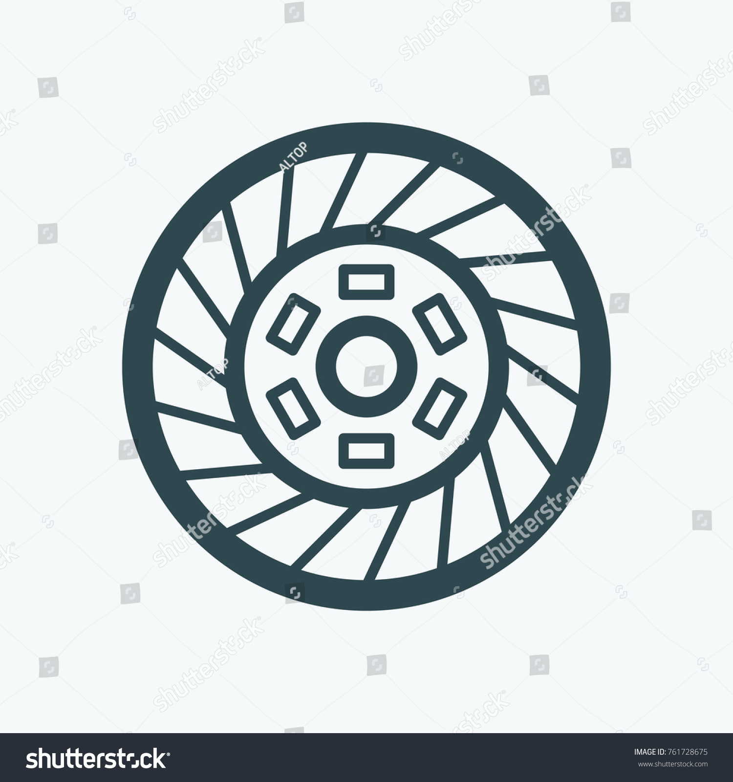 Car Clutch Vector Icon Stock Vector (Royalty Free) 761728675 | Shutterstock