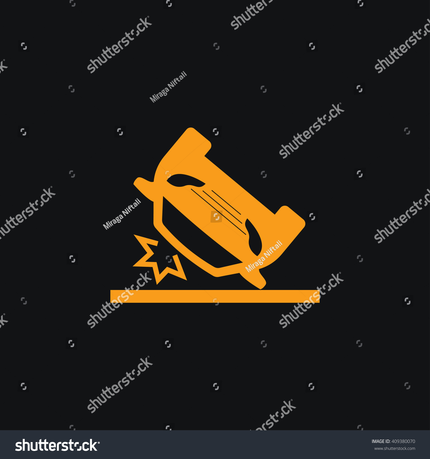 Car Crash Icon Vector Stock Vector (Royalty Free) 409380070 | Shutterstock