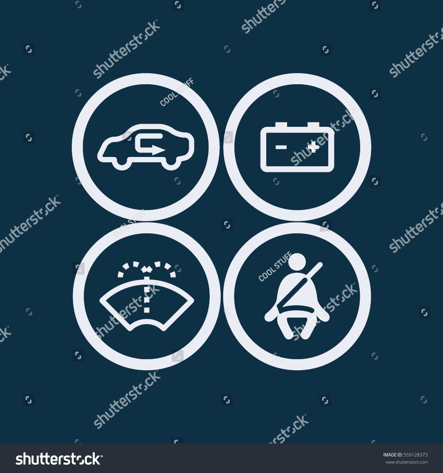 Car Dashboard Icon Stock Vector (Royalty Free) 559128373