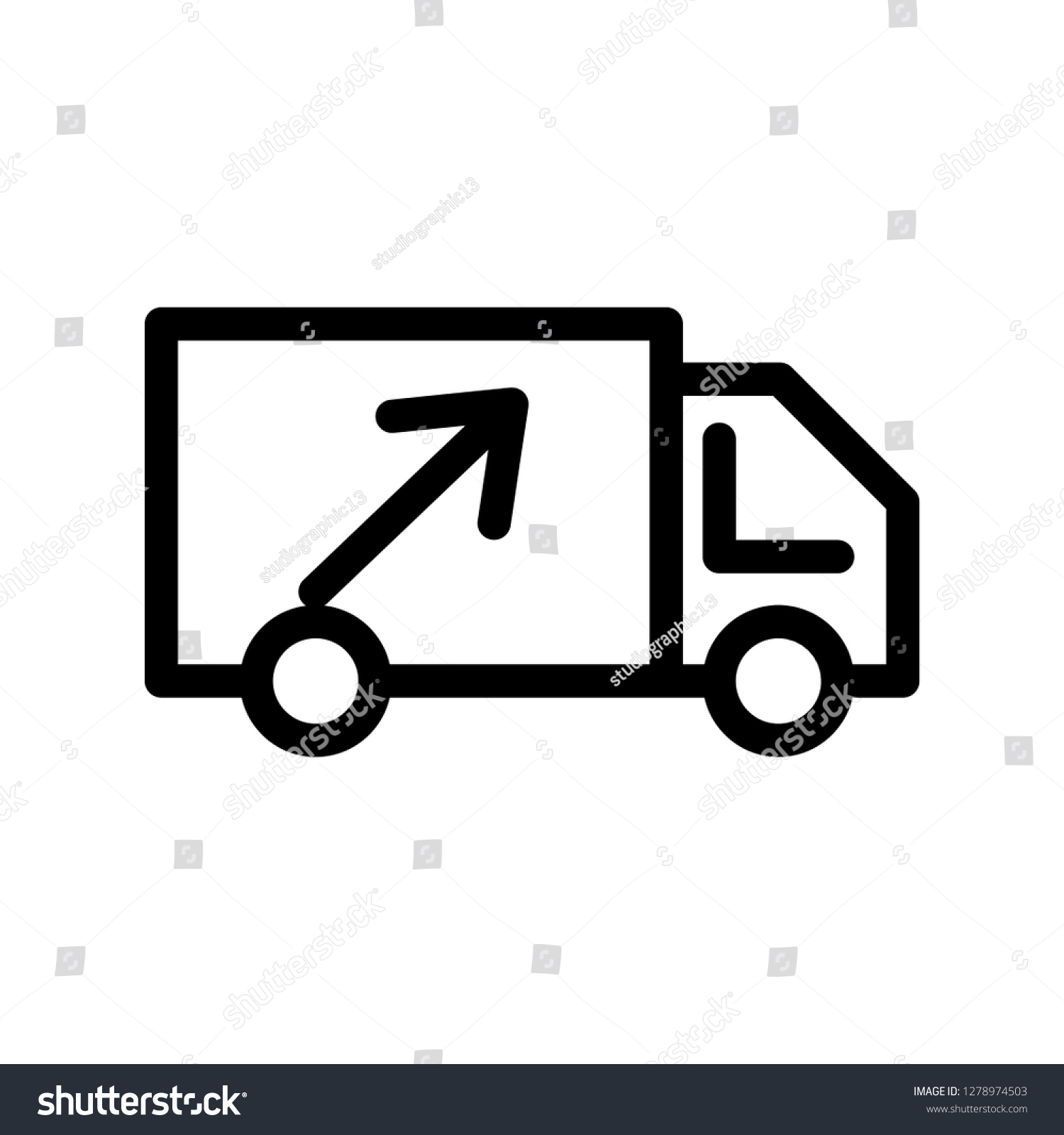 Car Delivery Icon Stock Vector (Royalty Free) 1278974503 | Shutterstock
