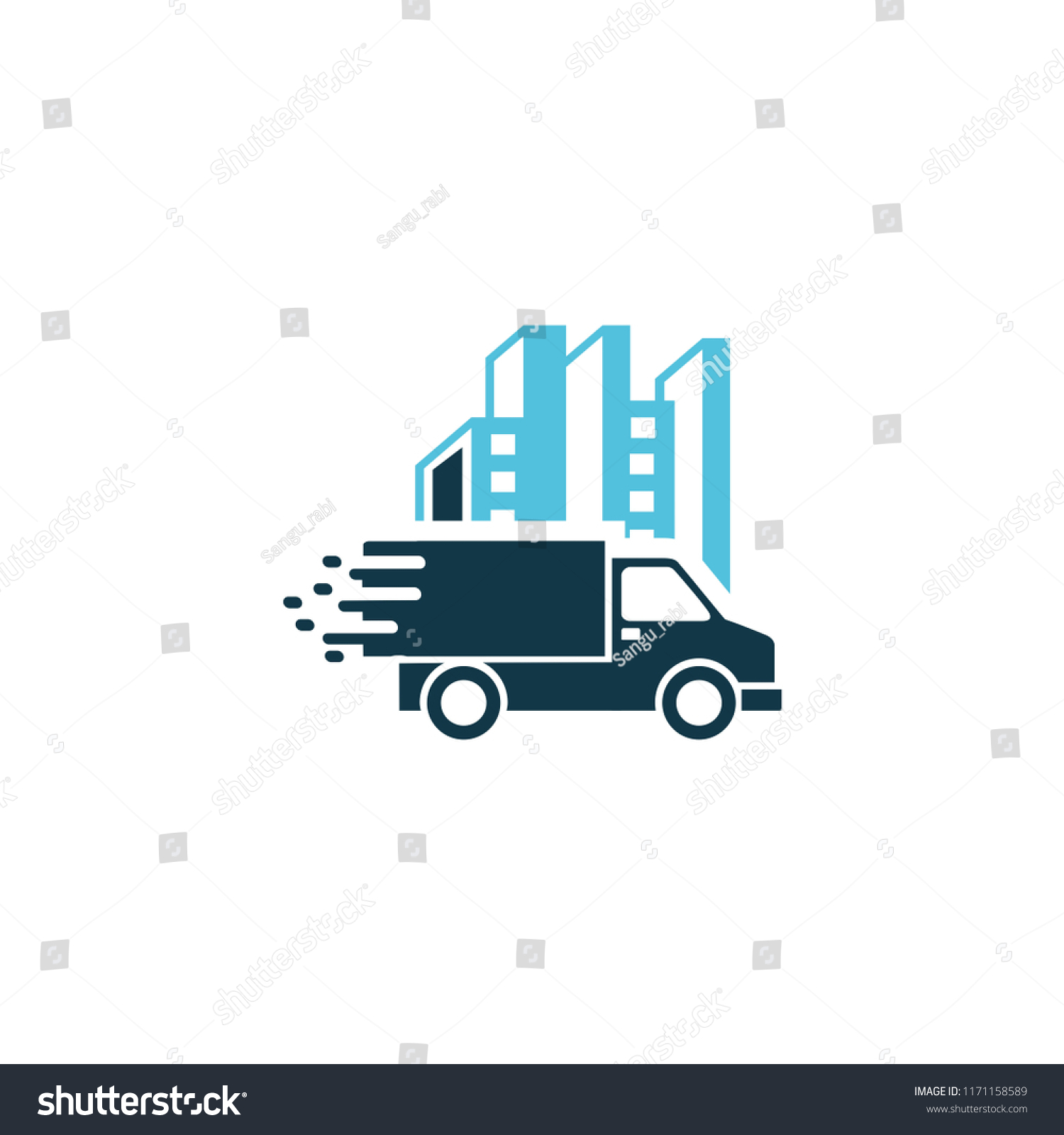 Car Delivery Logo Stock Vector (Royalty Free) 1171158589