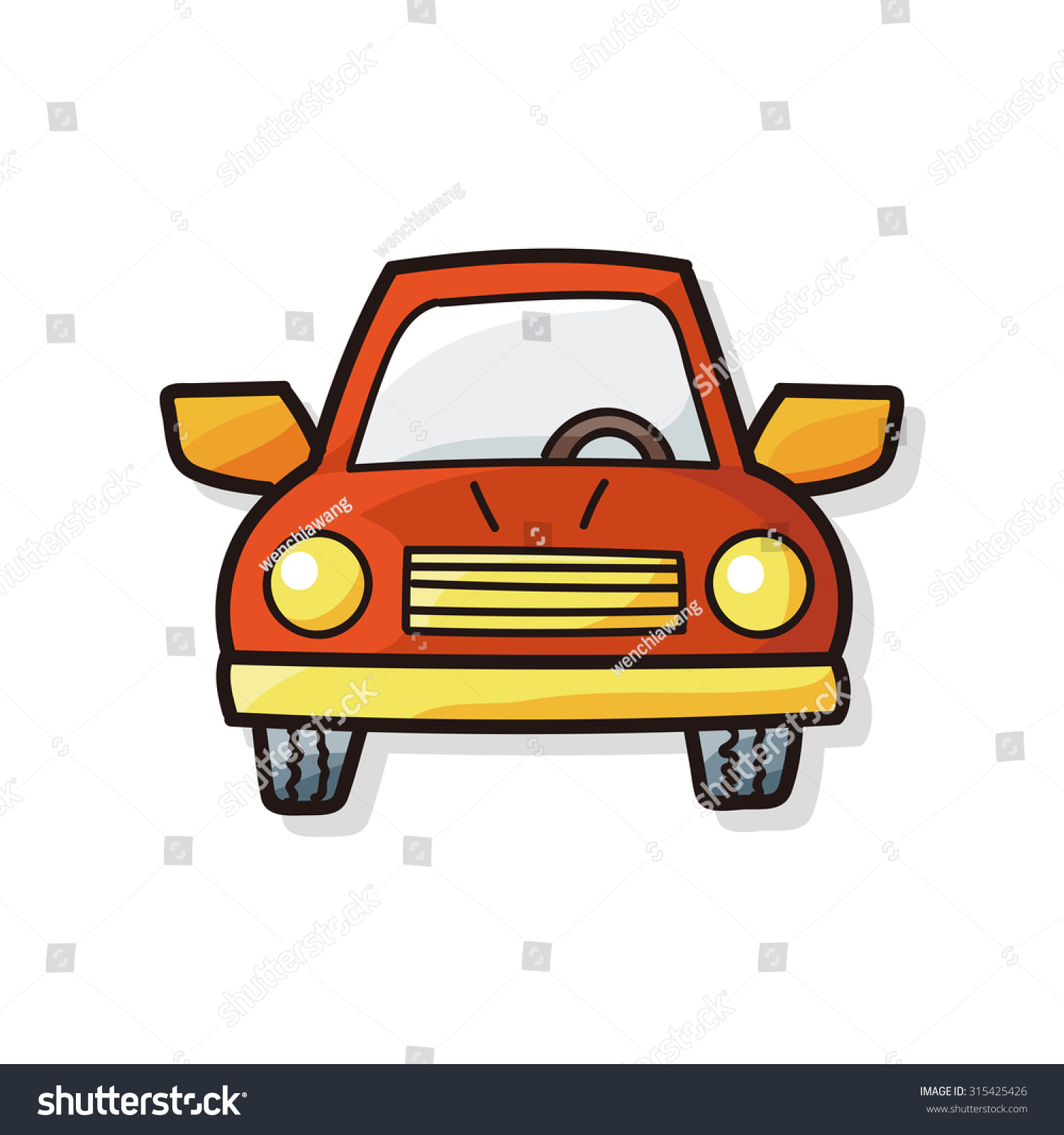 Car Doodle Stock Vector Illustration 315425426 : Shutterstock