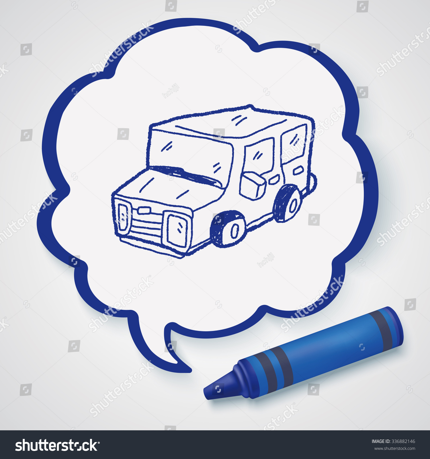 Car Doodle Stock Vector (Royalty Free) 336882146 | Shutterstock