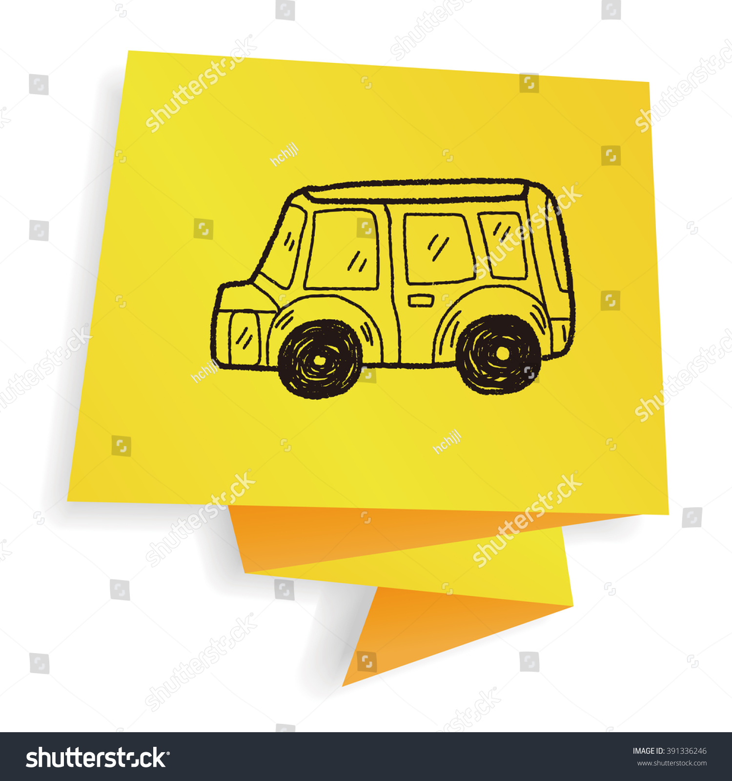 Car Doodle Stock Vector (Royalty Free) 391336246 | Shutterstock