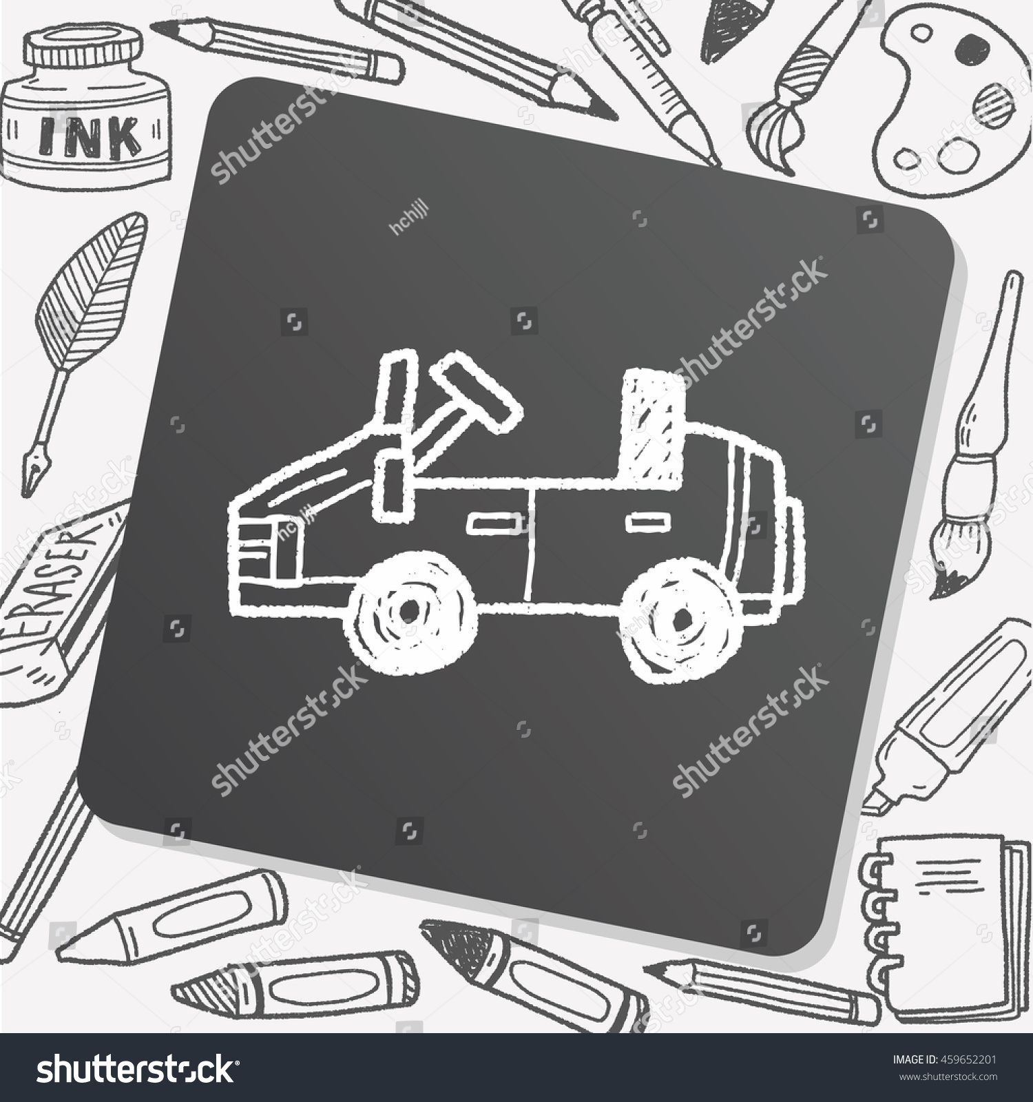 Car Doodle Stock Vector (Royalty Free) 459652201 | Shutterstock