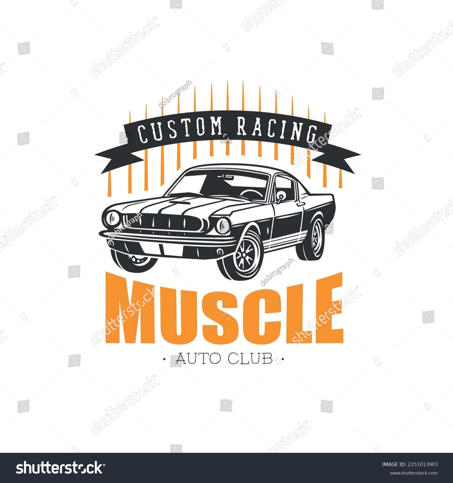 Car Emblem Custom Racing Design Elements Stock Vector (Royalty Free ...