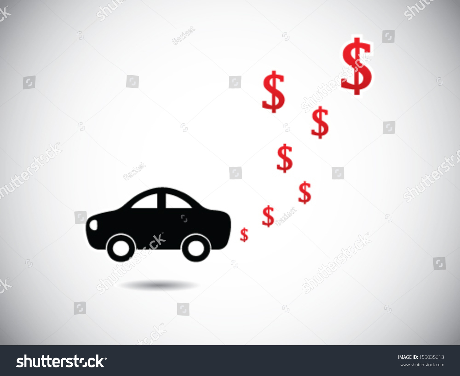 Car Expenditure Stock Vector (Royalty Free) 155035613 | Shutterstock