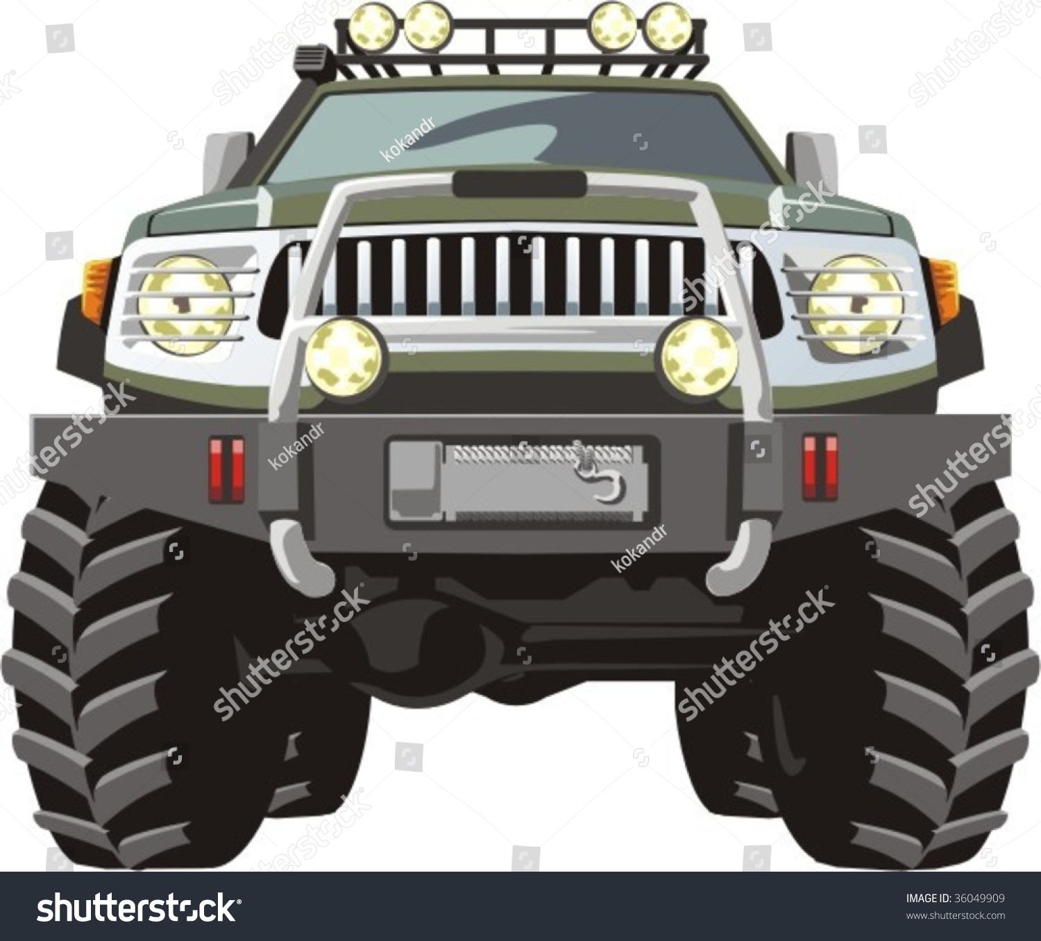 Car Bad Roads Stock Vector (Royalty Free) 36049909 | Shutterstock