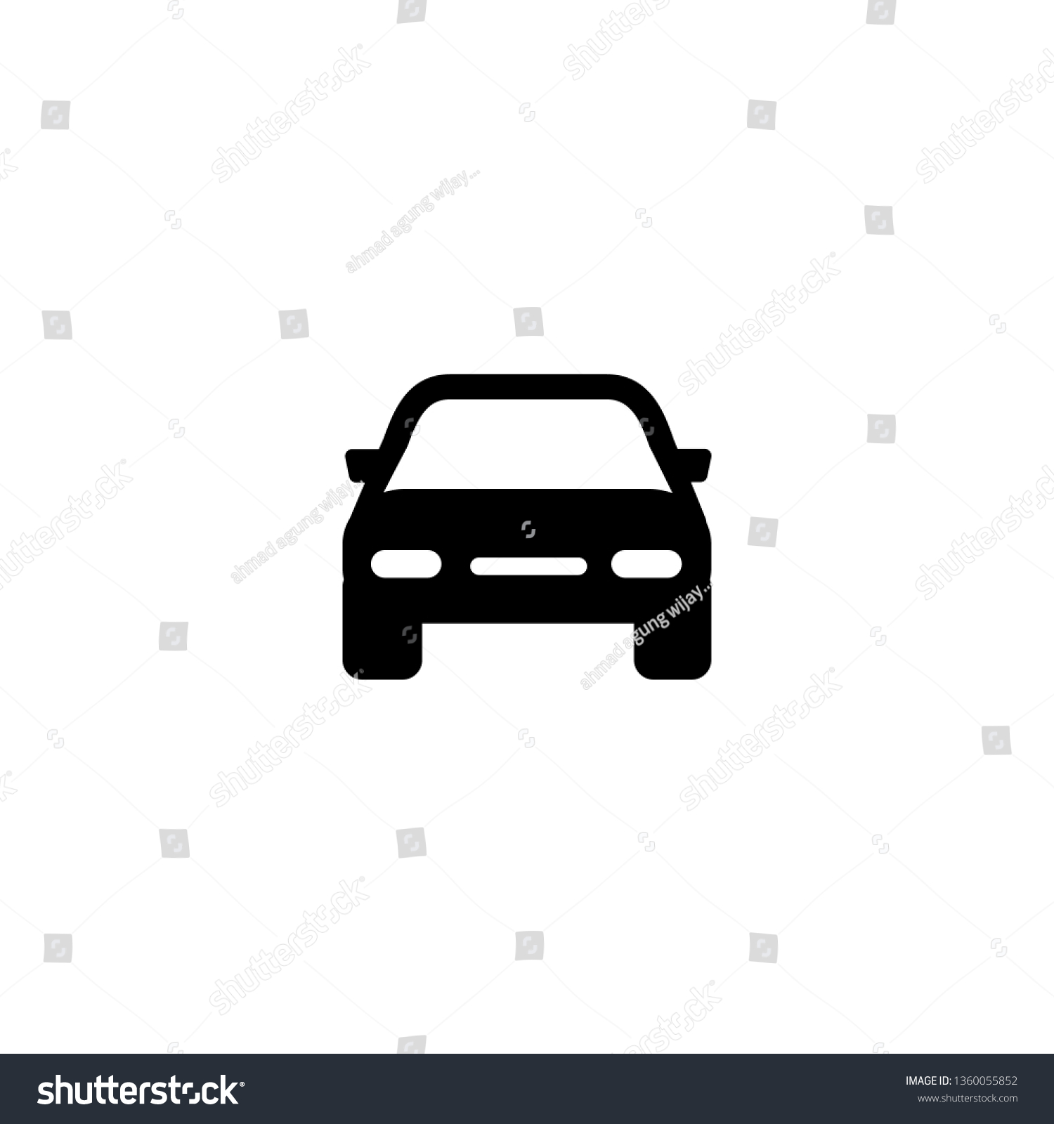 Car Front Icon Logo Stock Vector (Royalty Free) 1360055852 | Shutterstock