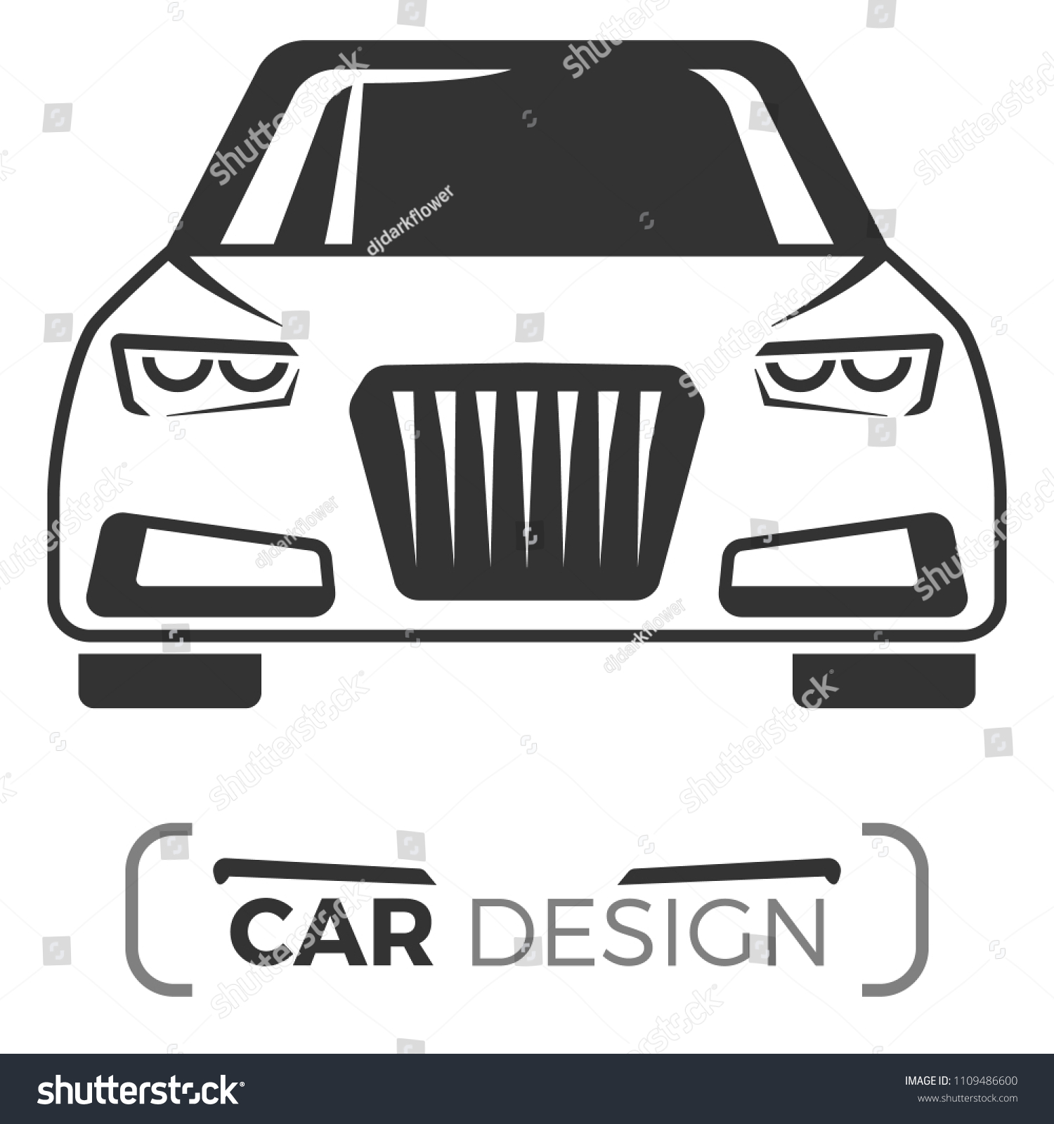 Car Front Logo Design Stock Vector (Royalty Free) 1109486600