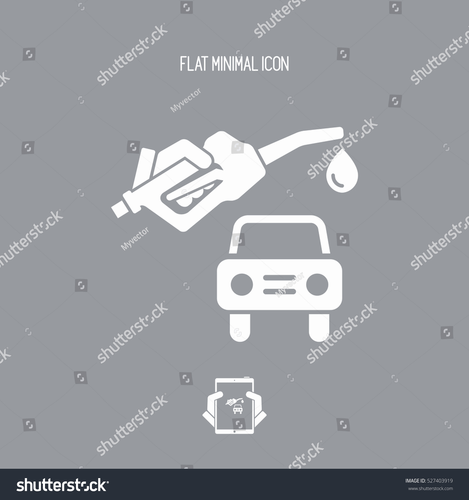 Car Fuel Vector Icon Stock Vector (Royalty Free) 527403919 | Shutterstock