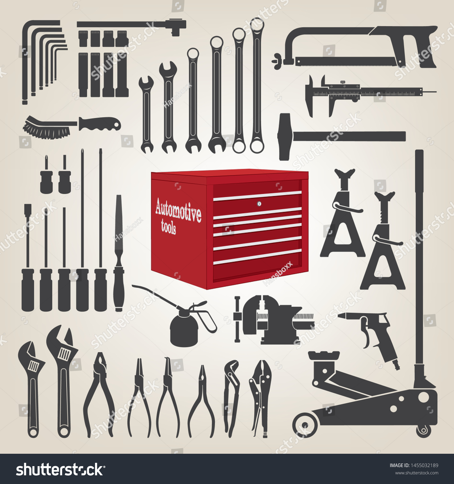 Car Garage Workshop Tools Vector: เวกเตอร์สต็อก (ปลอดค่าลิขสิทธิ์ ...