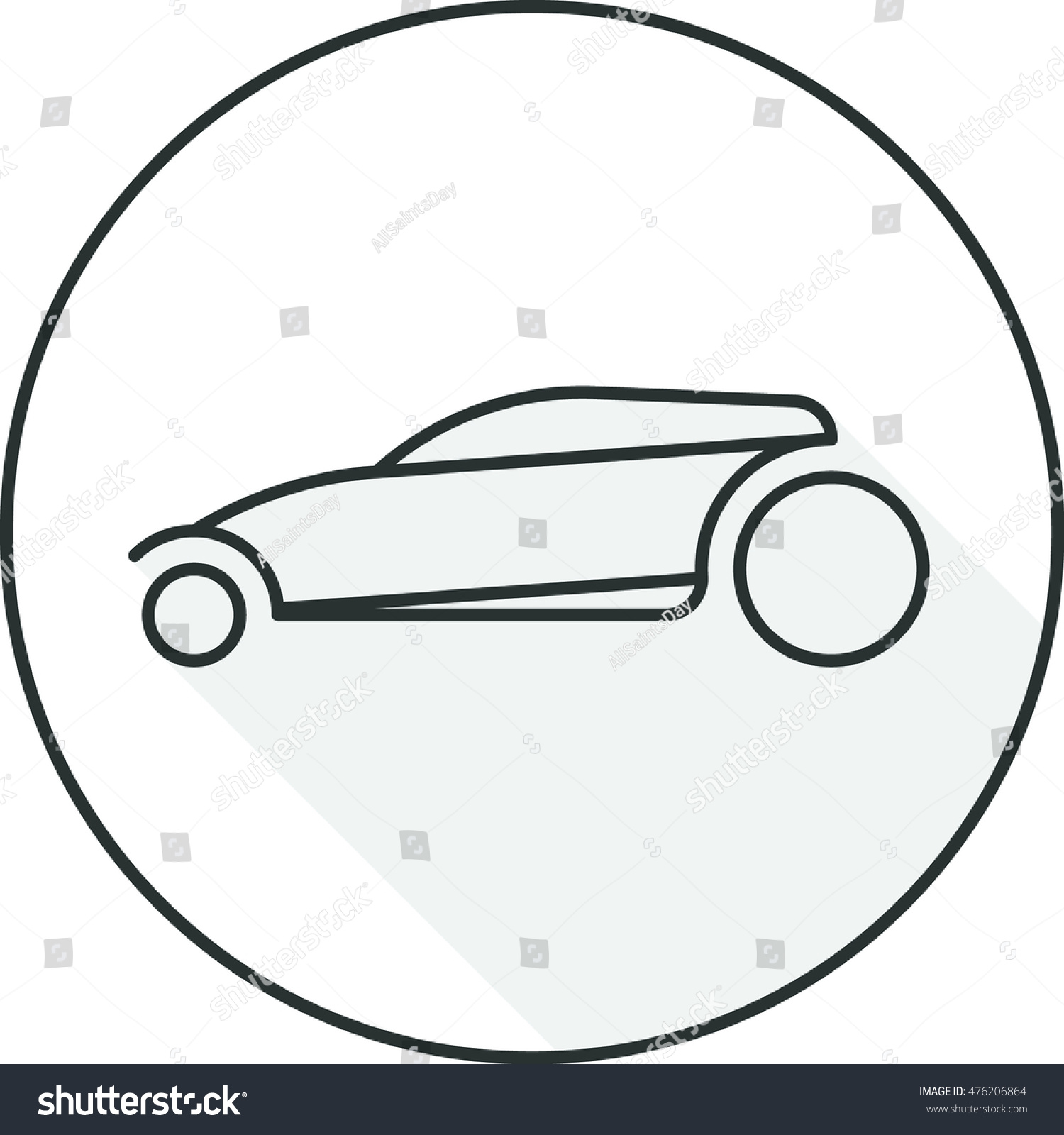 Car Icon Round Frame: เวกเตอร์สต็อก (ปลอดค่าลิขสิทธิ์) 476206864 ...