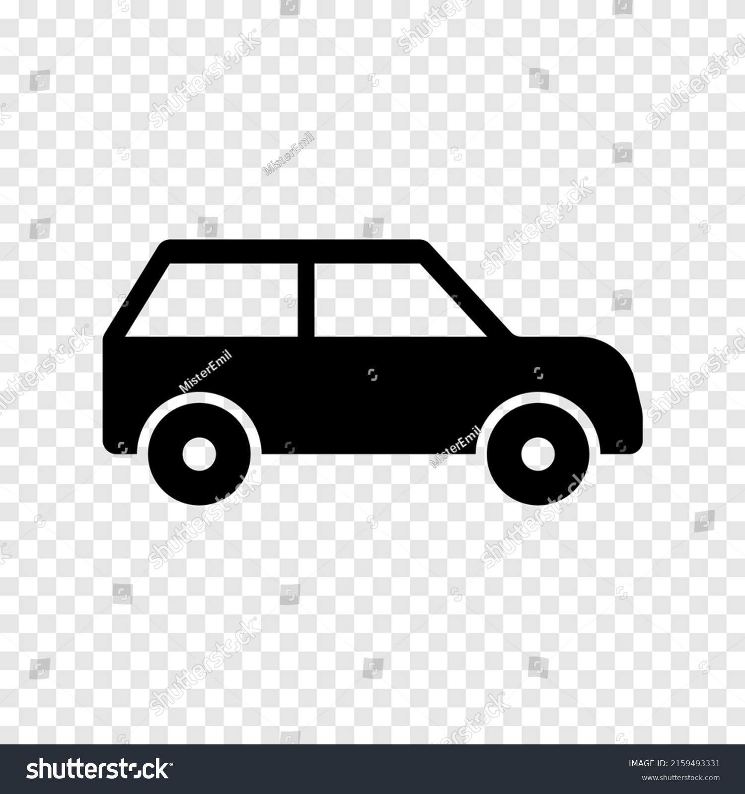 Car Icon Symbol Simple Design Stock Vector (Royalty Free) 2159493331 ...