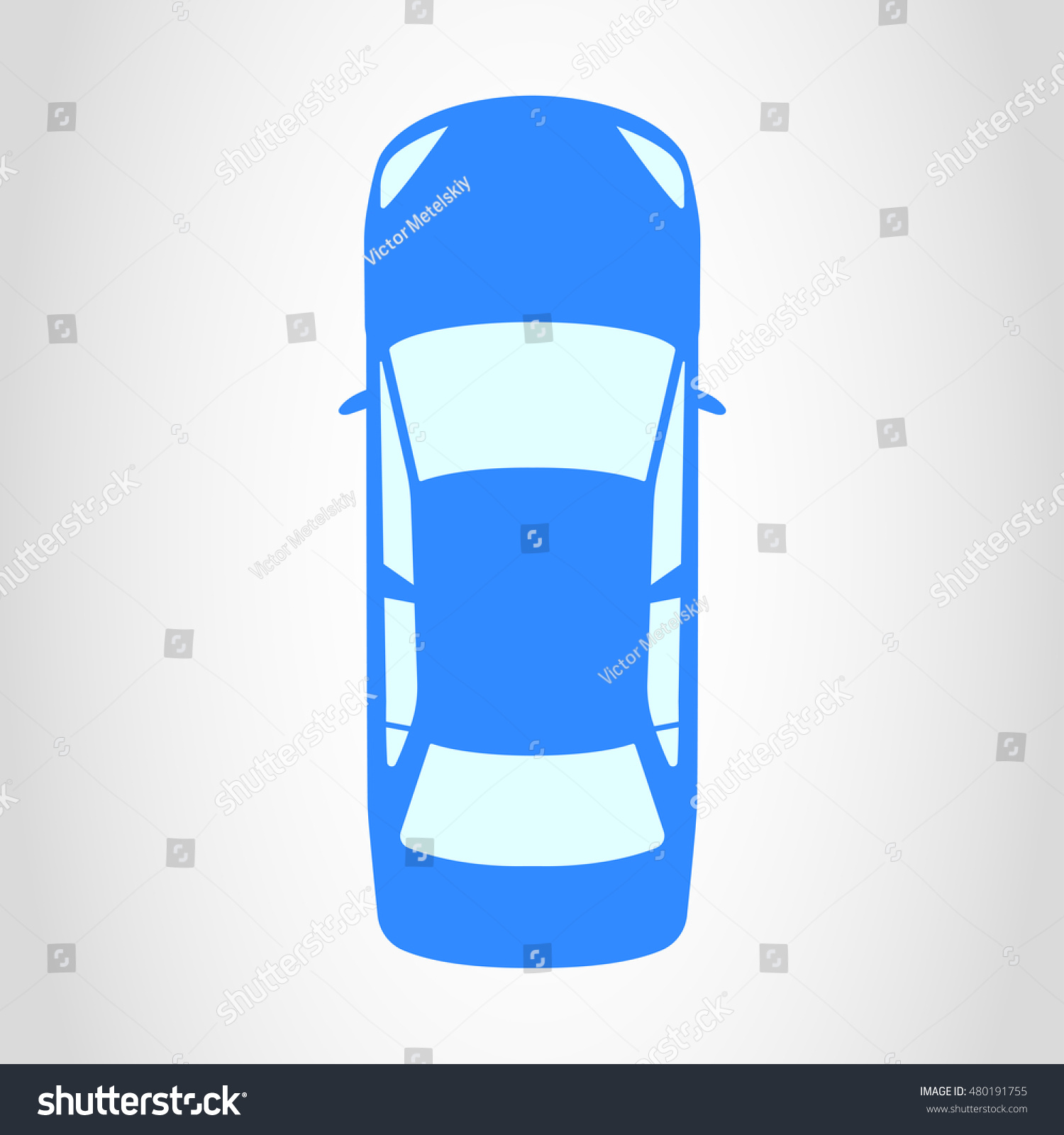 Car Icon Top View Vector Illustration 库存矢量图（免版税）480191755 | Shutterstock